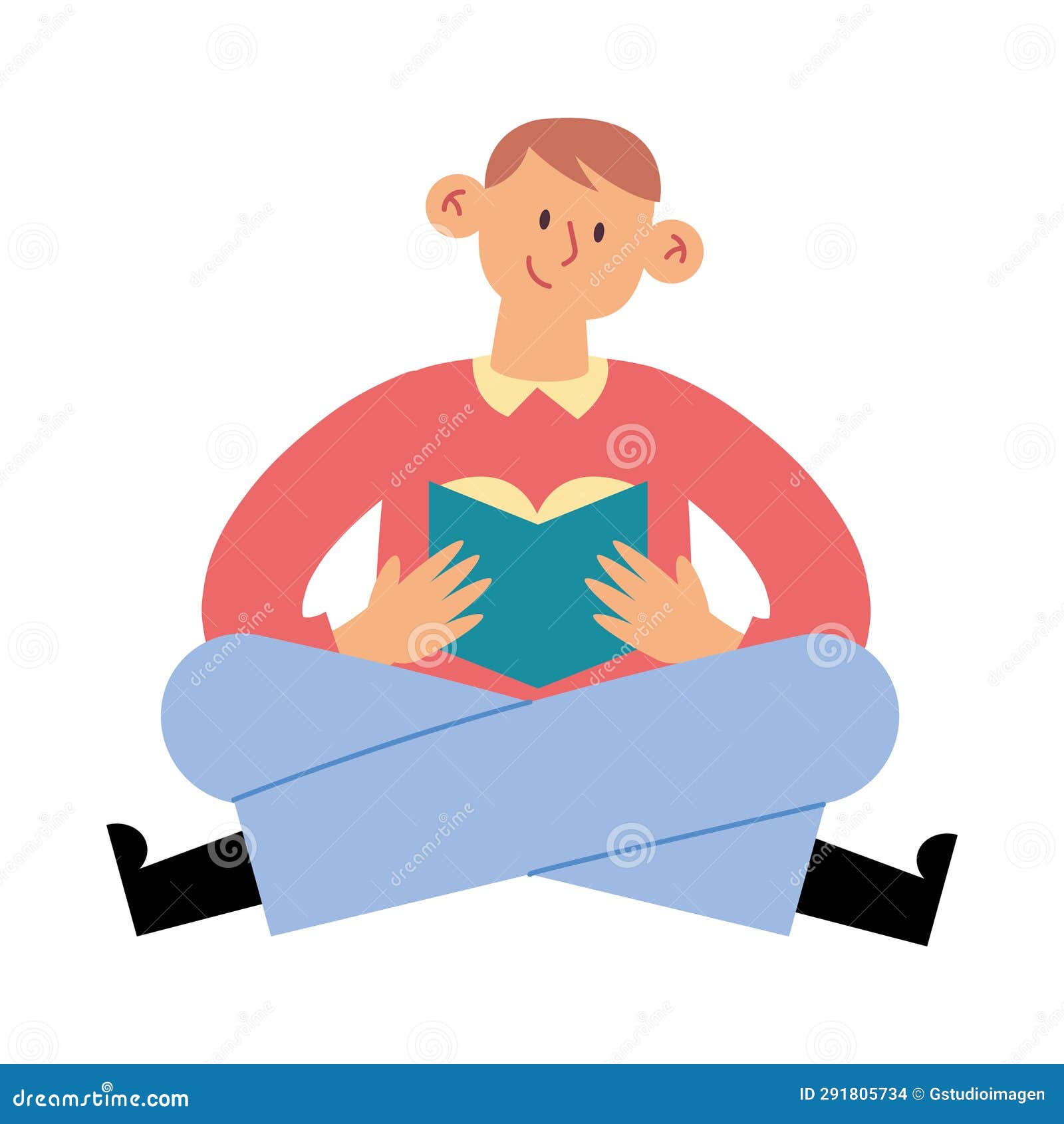 Man studing design stock vector. Illustration of writing - 291805734