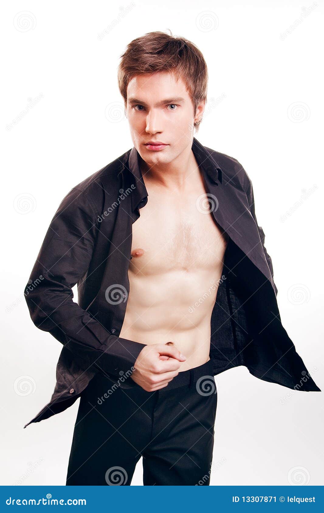 Man in the studio stock image. Image of beauty, people - 13307871