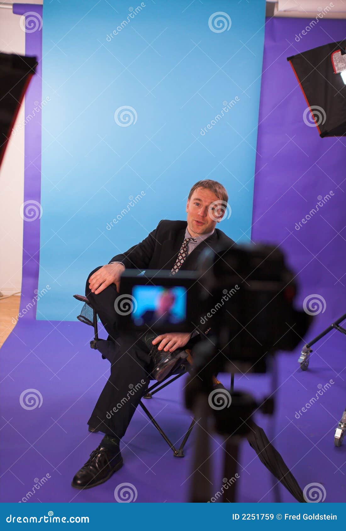 Man in studio stock image. Image of studio, seat, shooting - 2251759