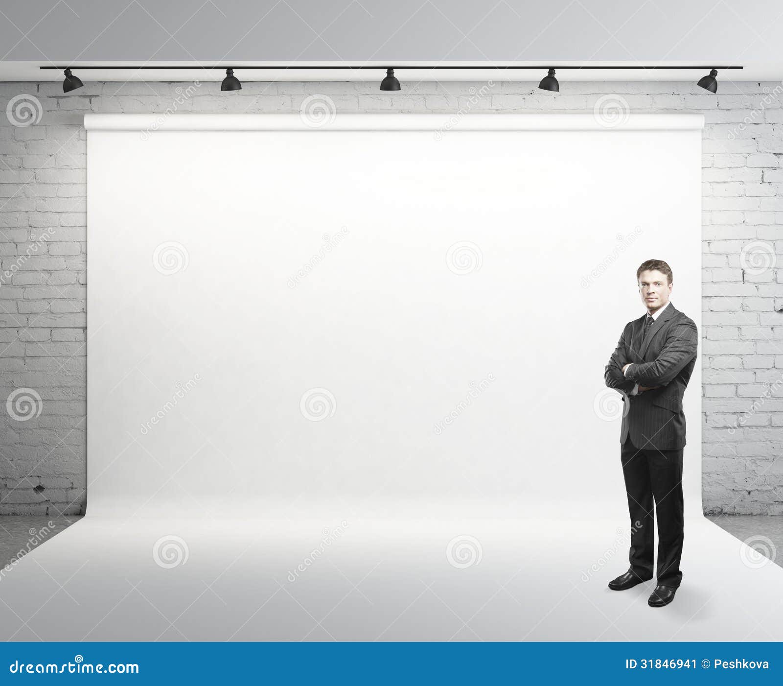 Man in studio stock image. Image of modern, handsome - 31846941