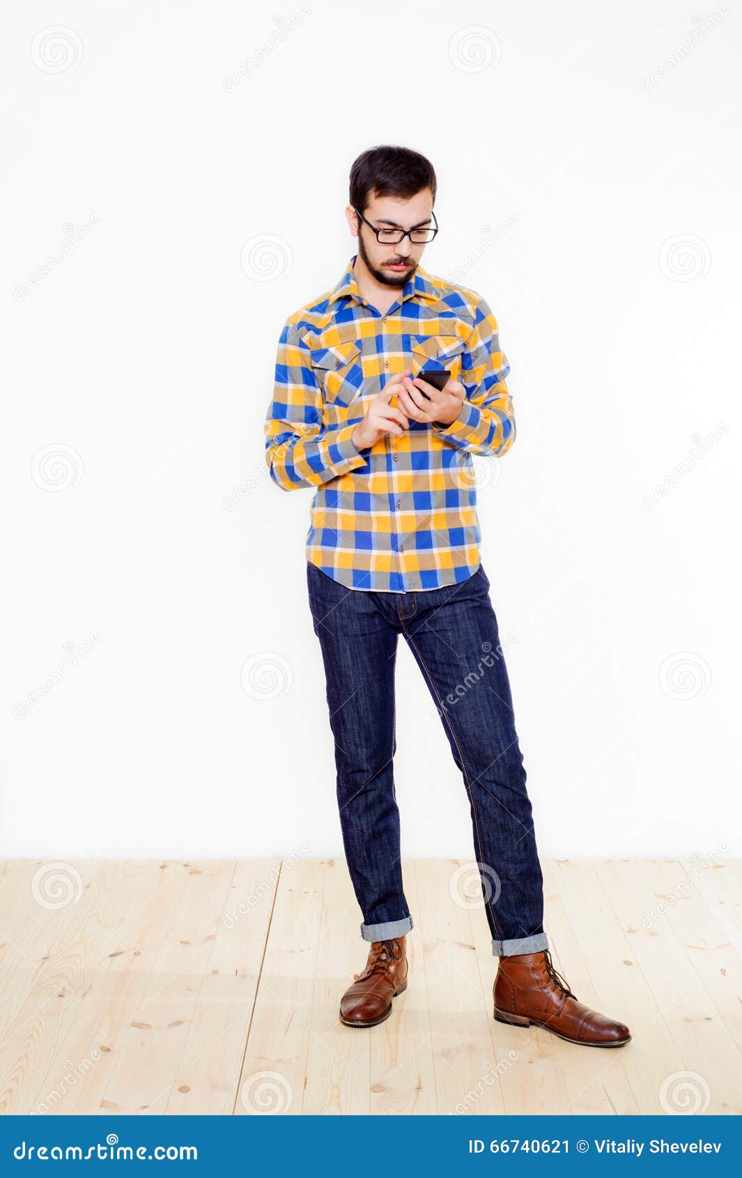 Man in studio stock image. Image of person, caucasian - 66740621