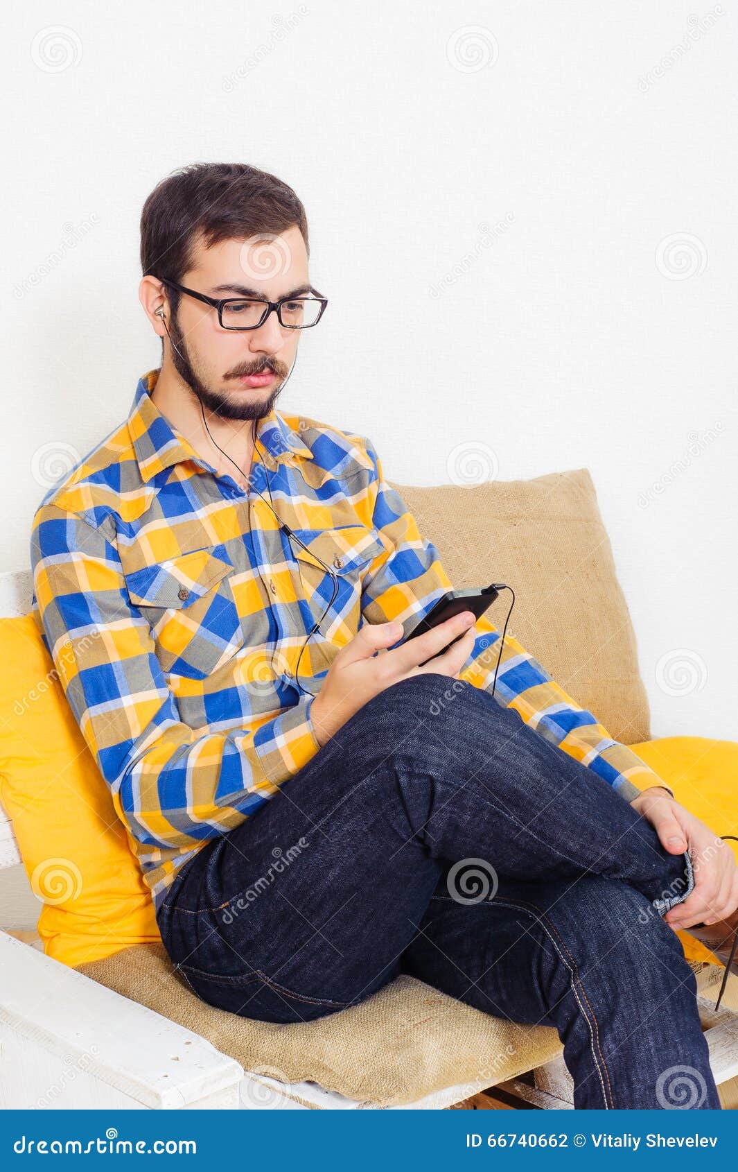 Man in studio stock photo. Image of cheerful, casual - 66740662