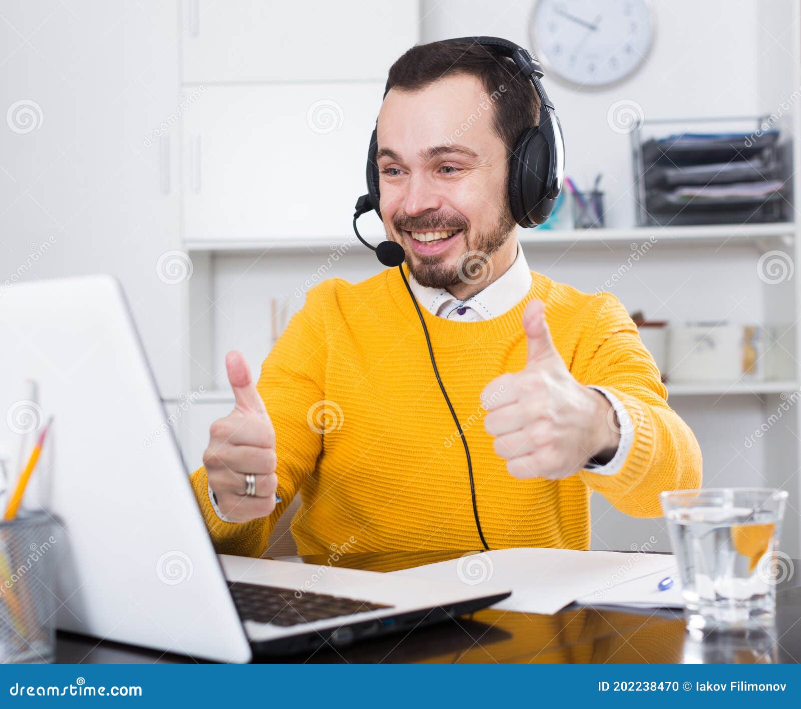 Man Studying at Online Courses Stock Photo - Image of deadline ...