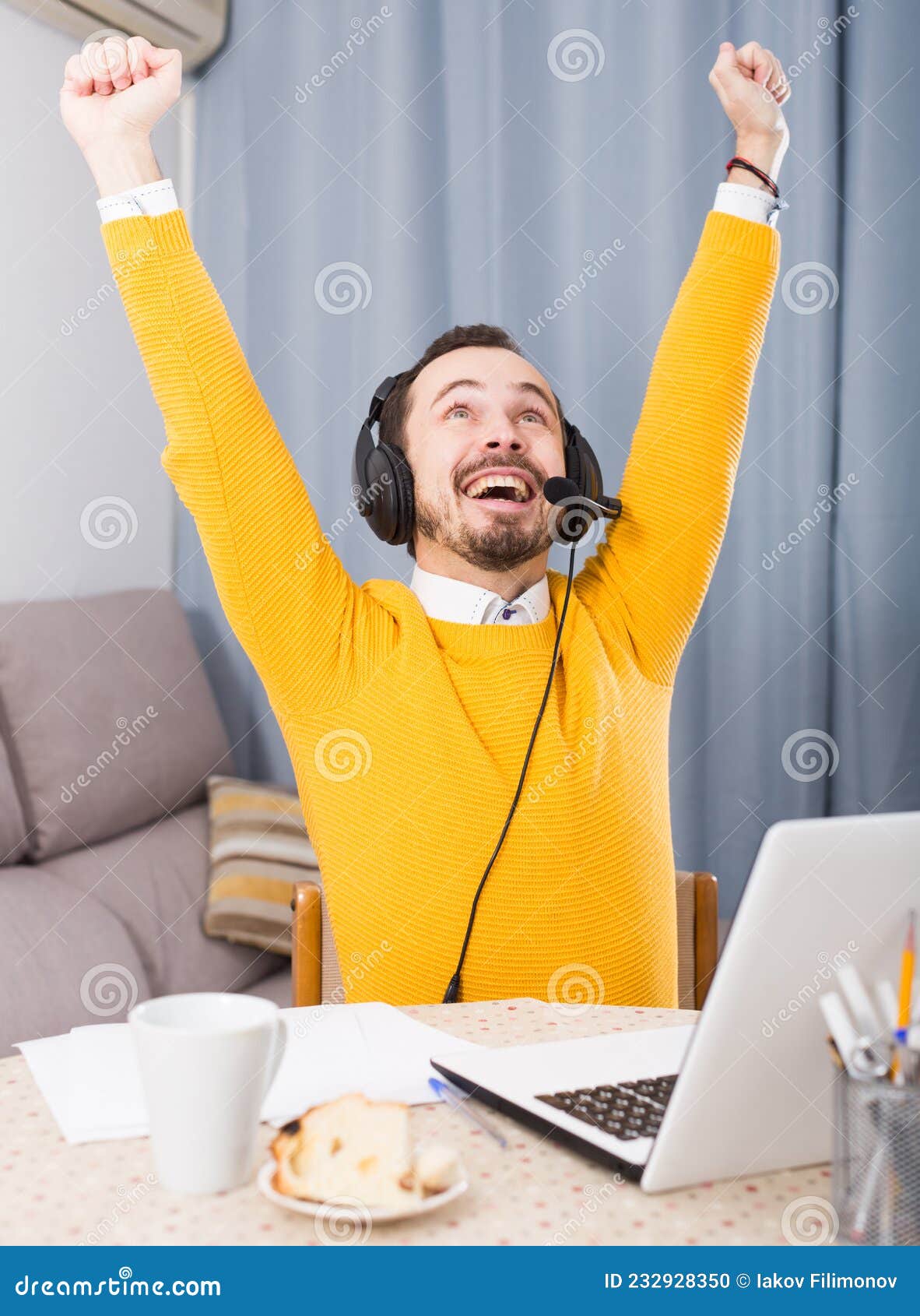 Man Studying at Online Courses Stock Photo - Image of deadline ...