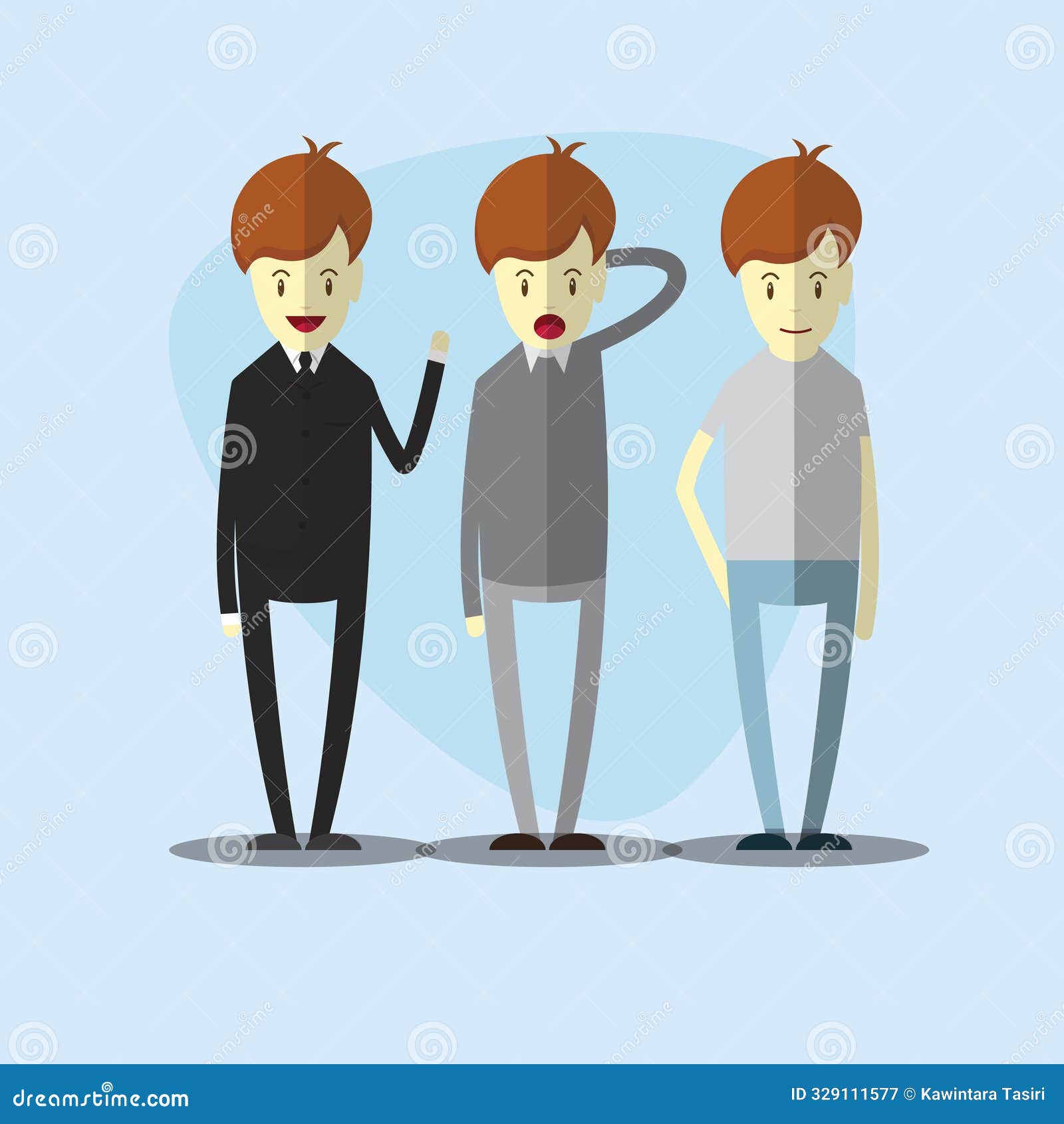 Man Character in Flat Style Stock Vector - Illustration of flat, vector ...