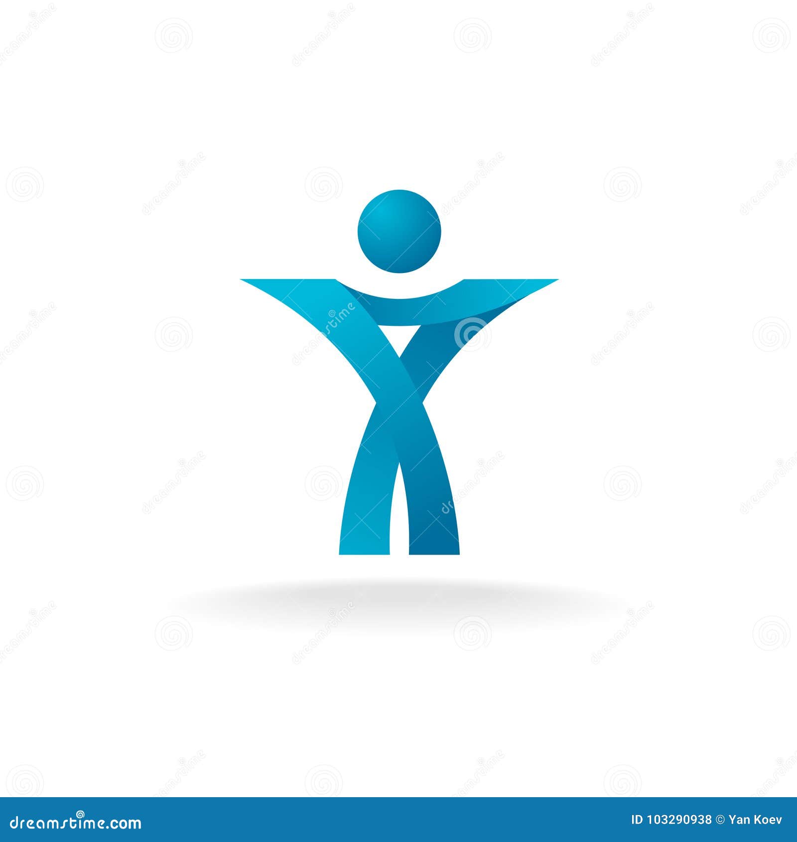 Man stylized logo stock vector. Illustration of fitness - 103290938