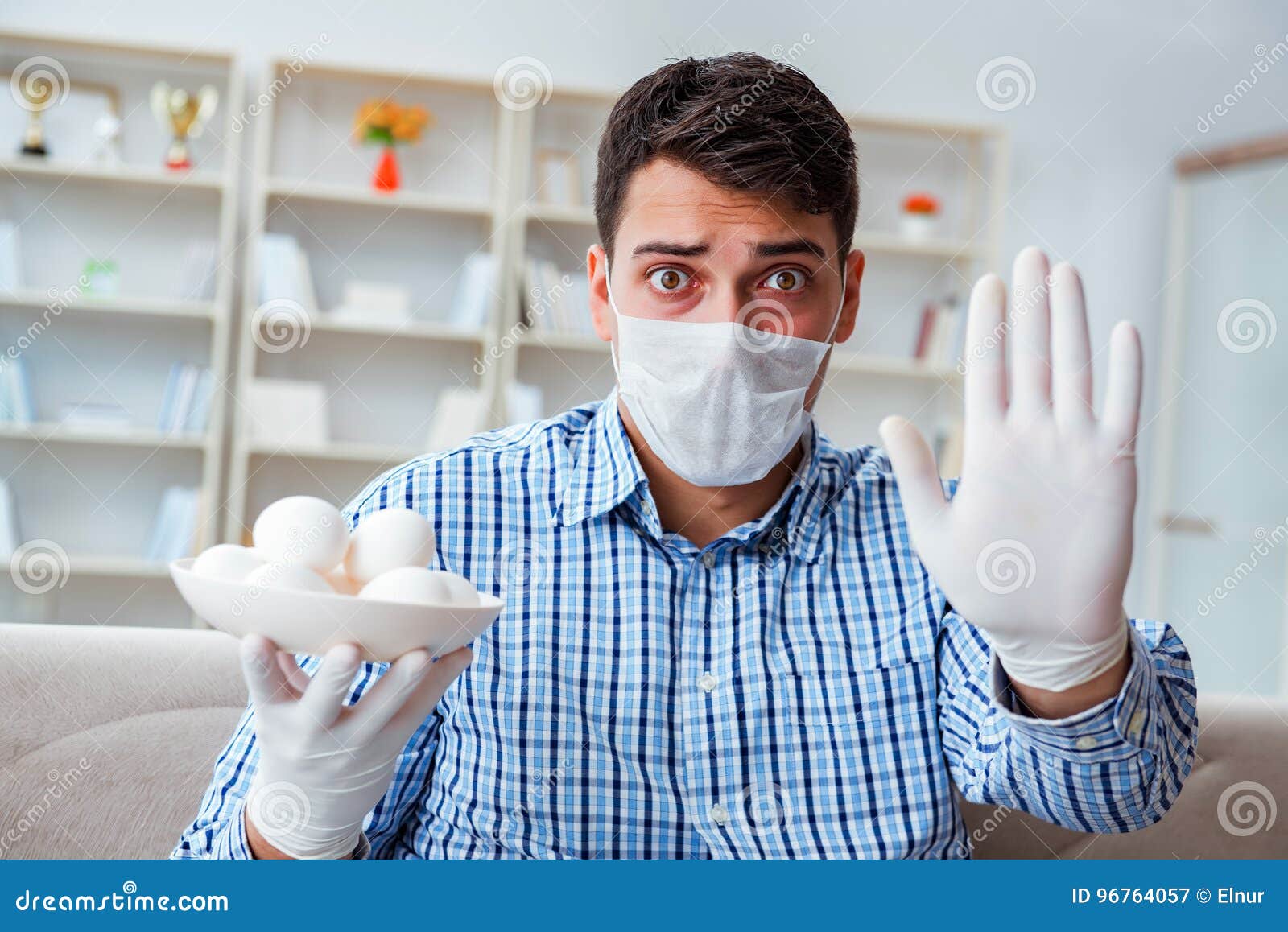 The Man Suffering from Allergy - Medical Concept Stock Image - Image of ...
