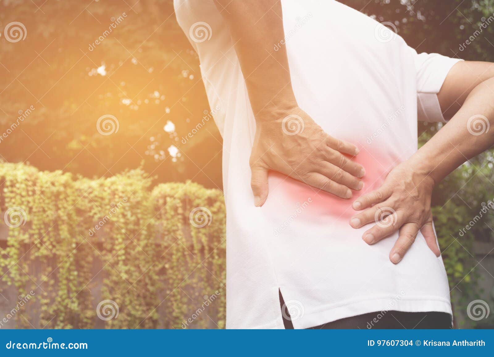 A Man Suffering from Backache, Spinal Injury and Muscle Stock Photo ...