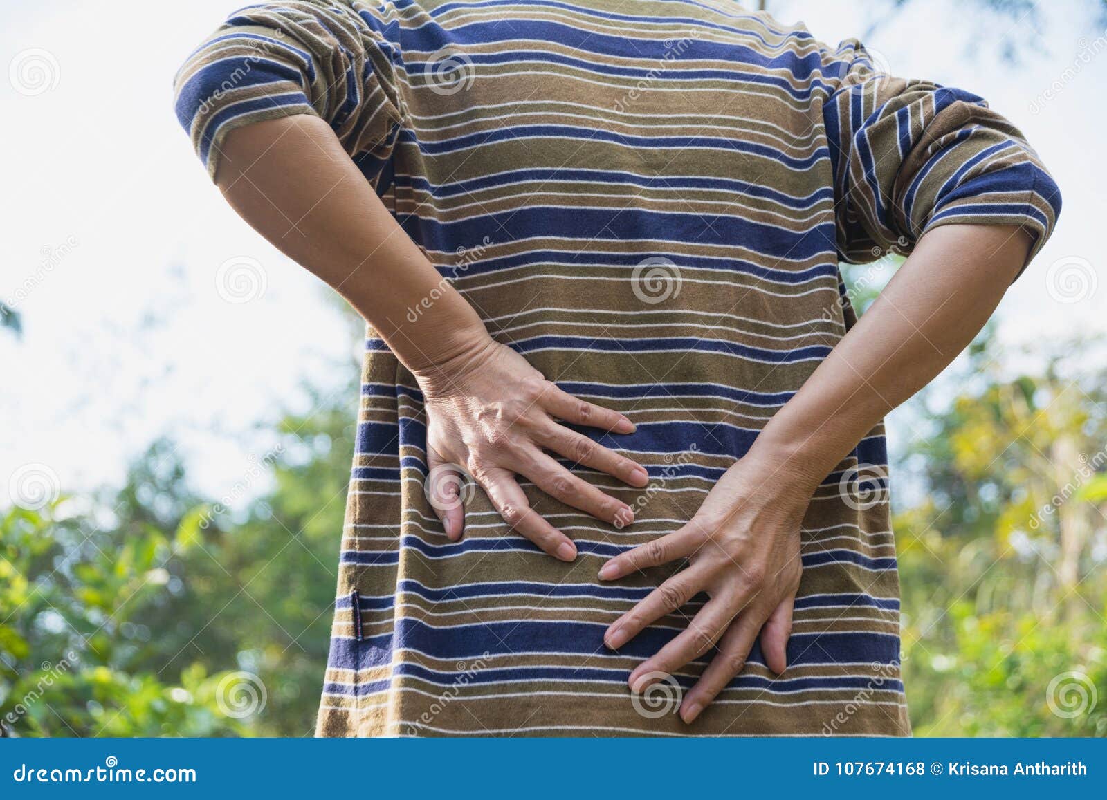 A Man Suffering from Backache, Spinal Injury and Muscle Issue Pr Stock ...