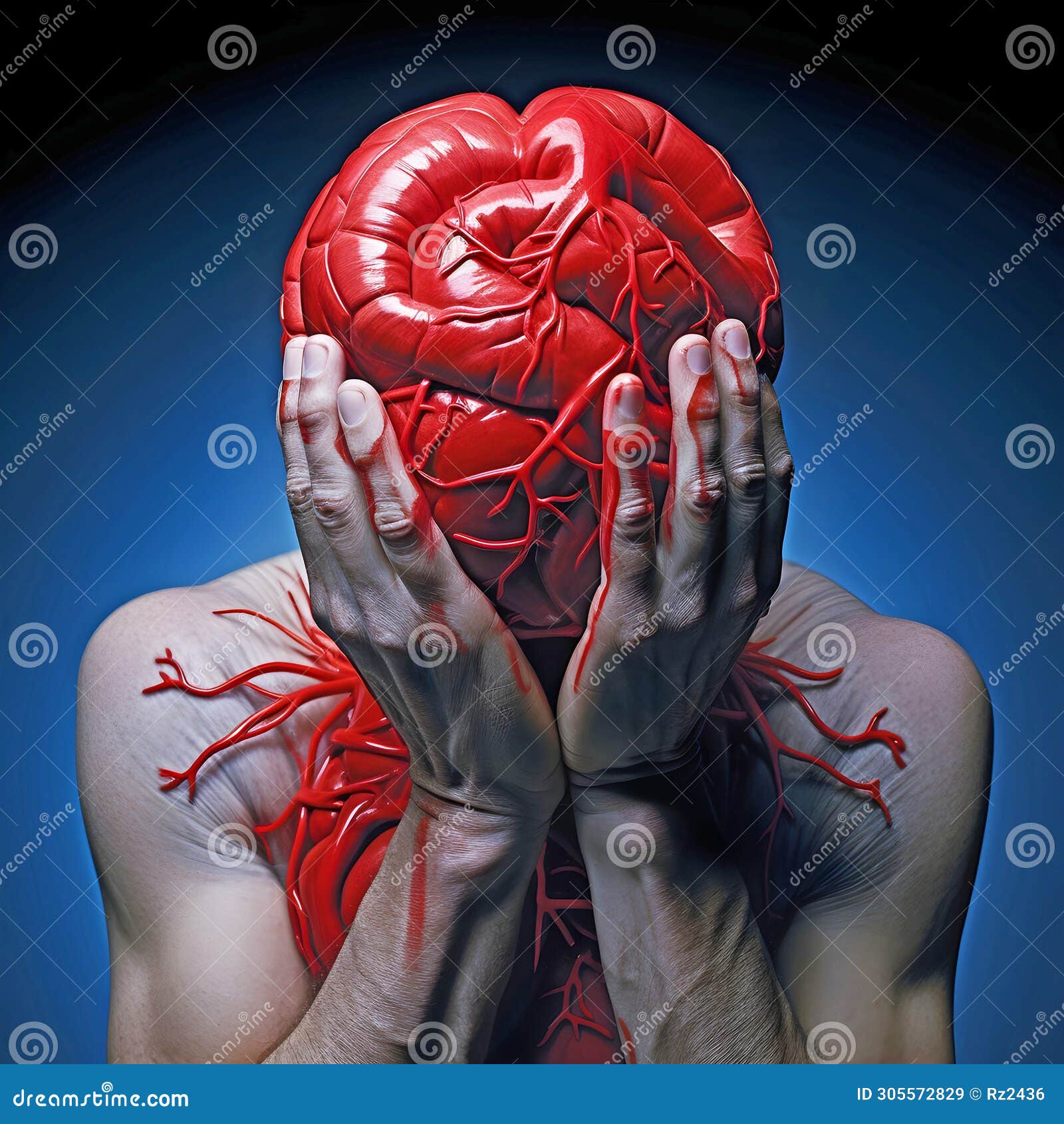 Skinless Head Illustration Wearing A Hat Cartoon Vector | CartoonDealer ...