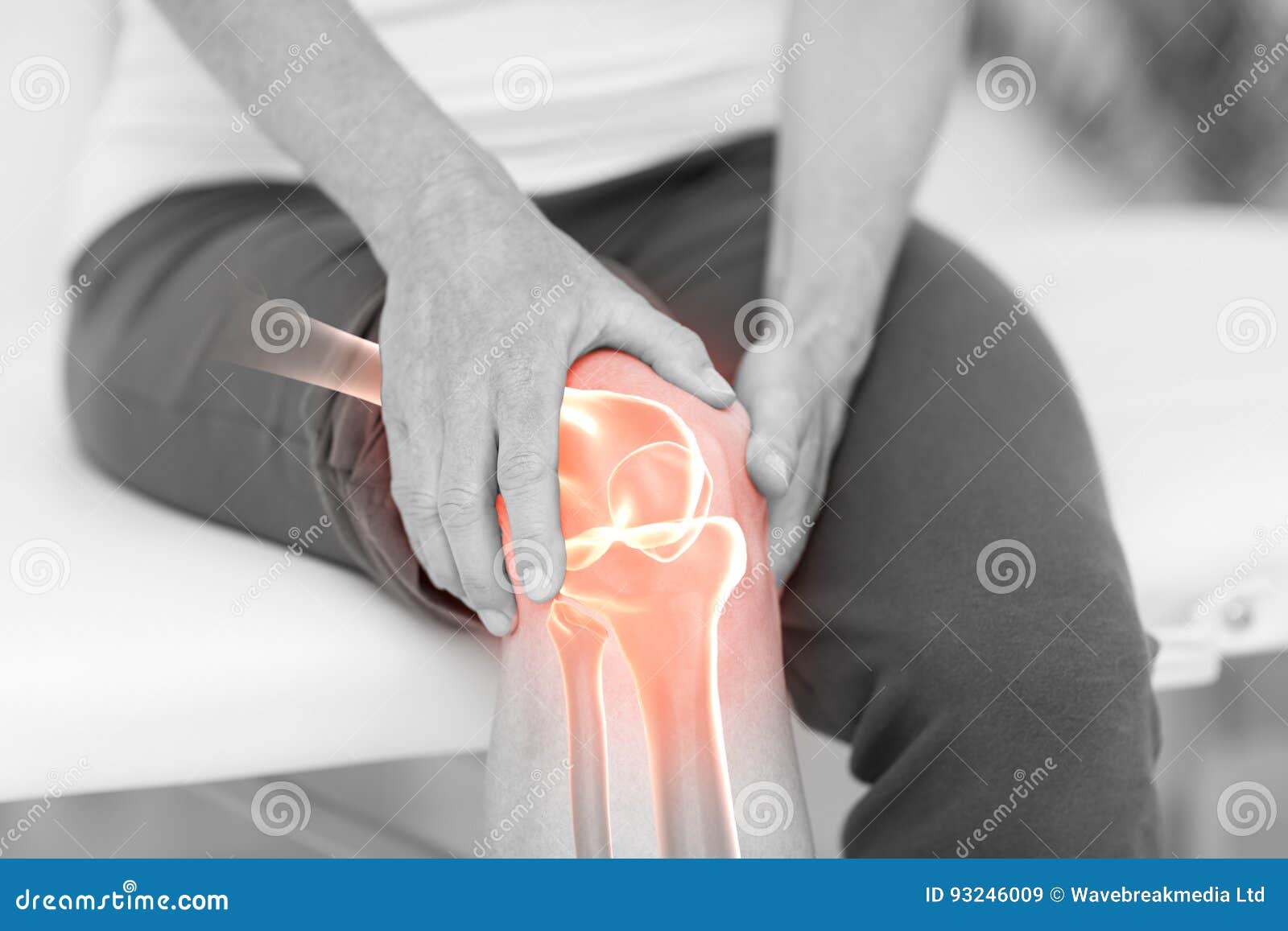 Knee Pain, Fat Woman With Joint Arthritis, Overweight Female Body ...