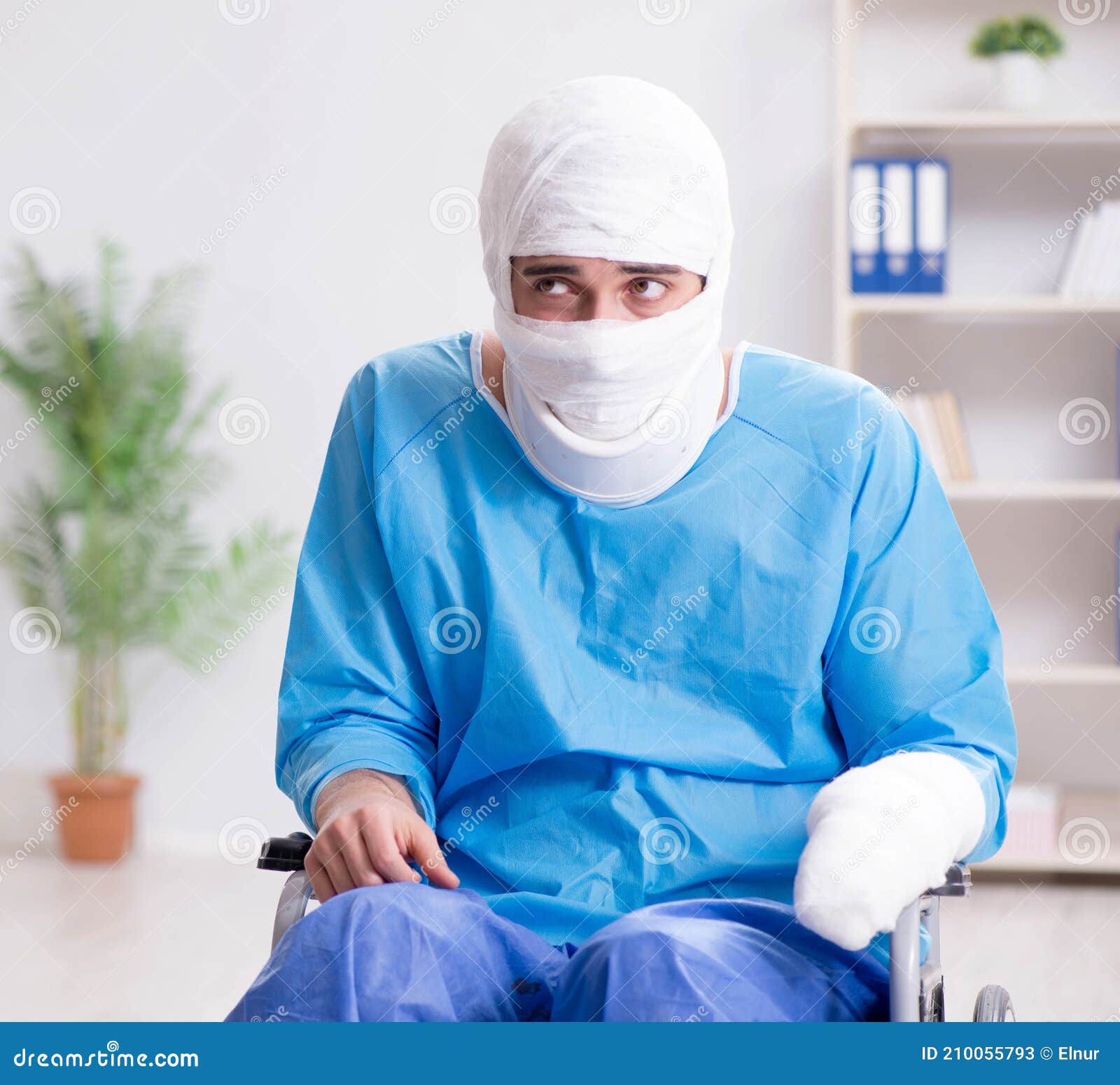 Man Suffering from Multiple Broken Bones and Fractures Stock Image ...