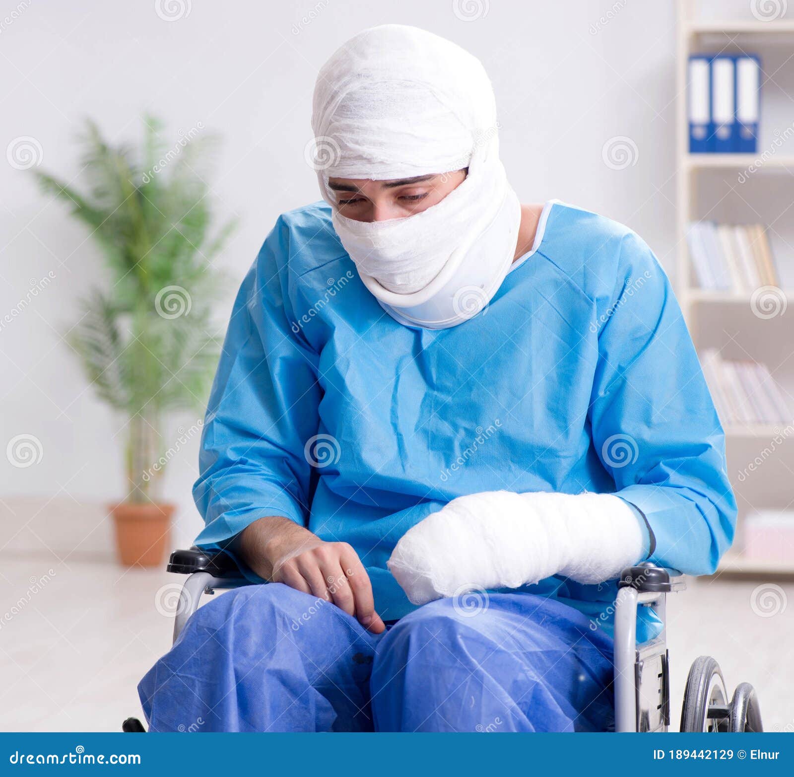 Man Suffering from Multiple Broken Bones and Fractures Stock Image ...