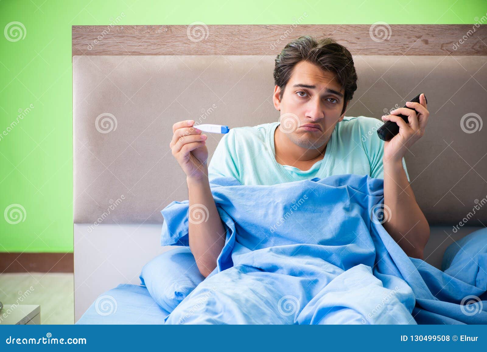 The Man Suffering from Sleeping Disorder and Insomnia Stock Photo ...