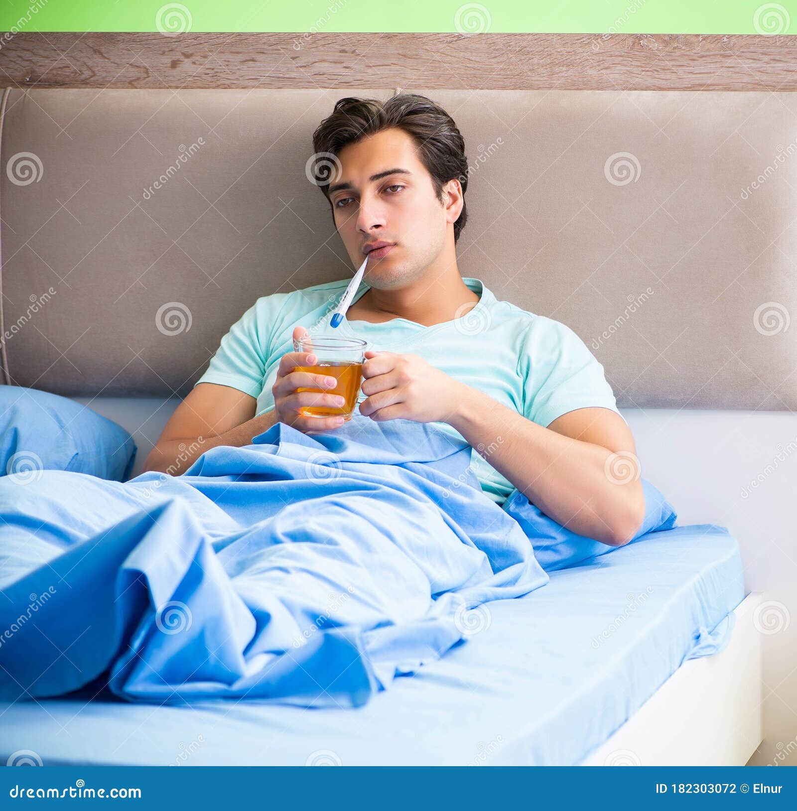 Man Suffering from Sleeping Disorder and Insomnia Stock Photo - Image ...