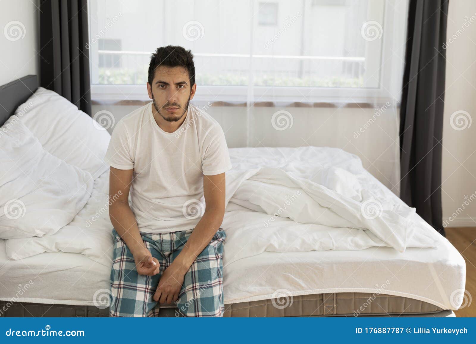 A Man Suffers from Problems Related To Potency Stock Image - Image of ...