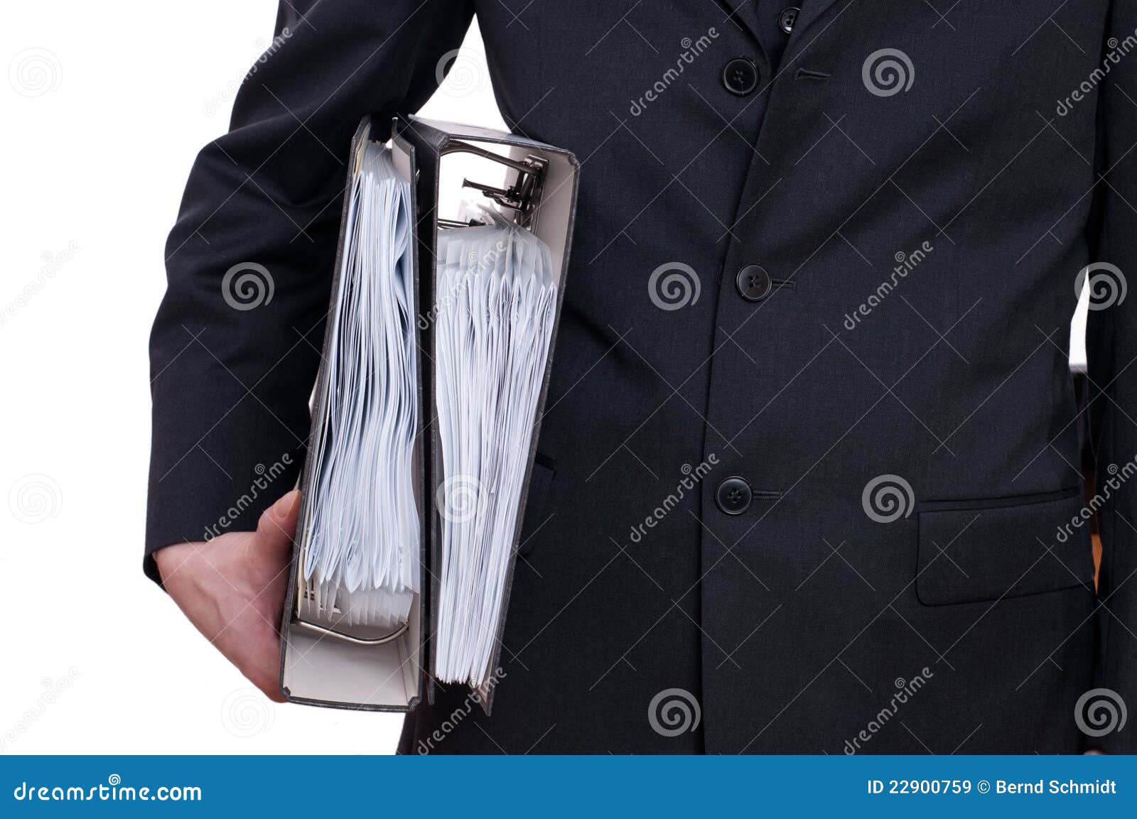 Man in Suit is Carrying Two Files Stock Image - Image of boss ...