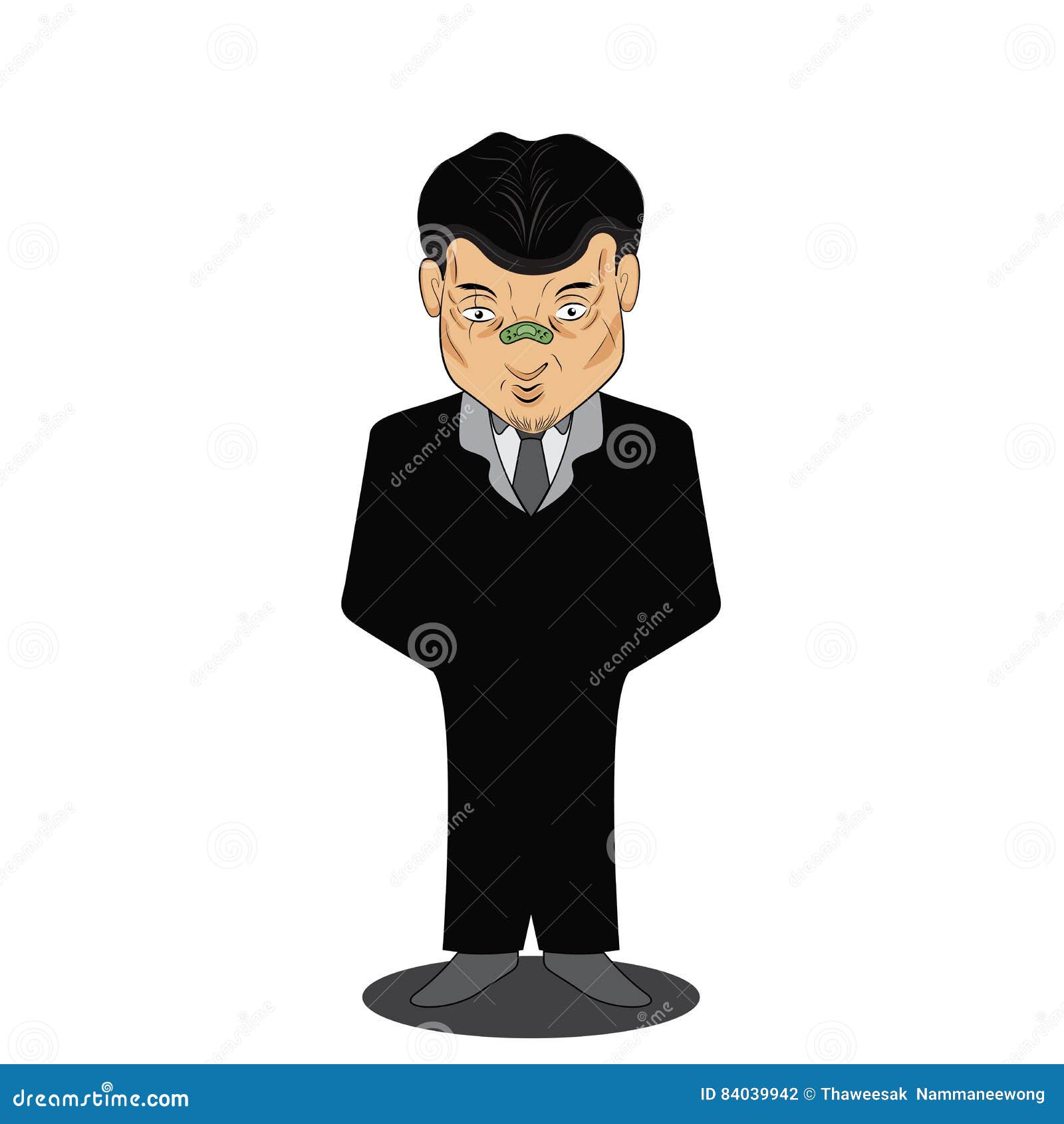 Man in Suit Cartoon stock vector. Illustration of businessman - 84039942