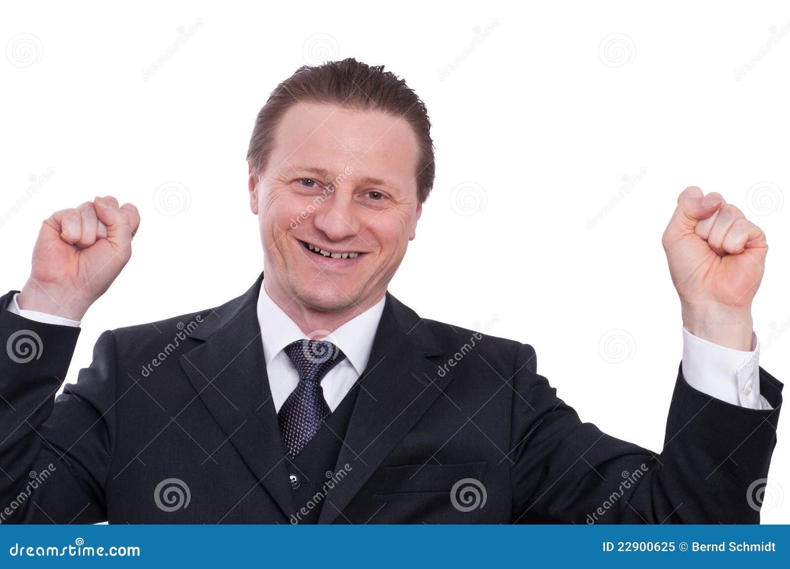 Man in suit is cheering stock image. Image of victory - 22900625