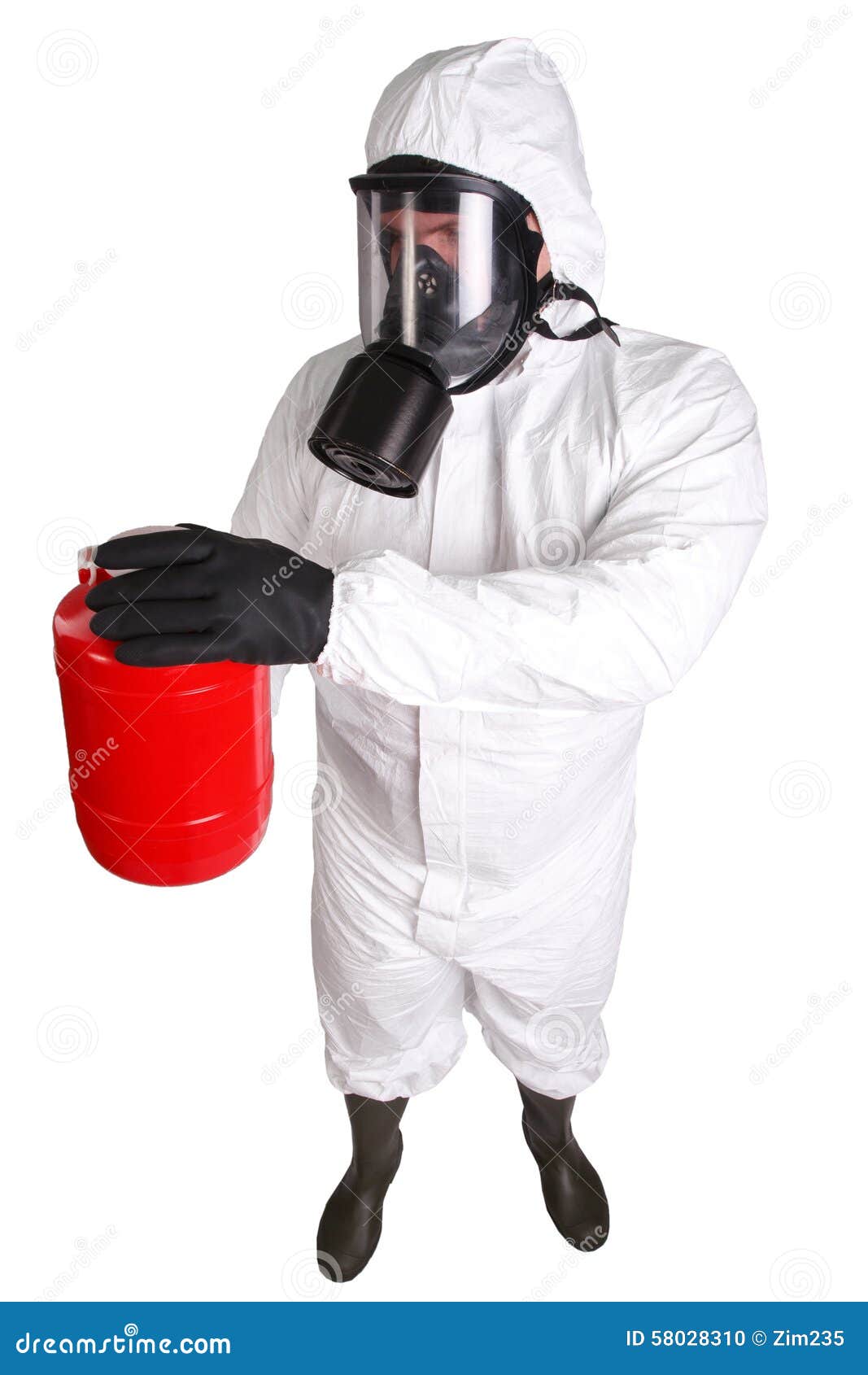 Man in a Suit of Chemical Protection Stock Photo - Image of hazard ...