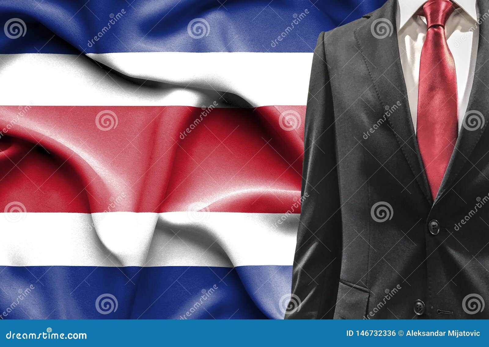 Man in Suit from Costa Rica Stock Photo - Image of flag, candidate ...