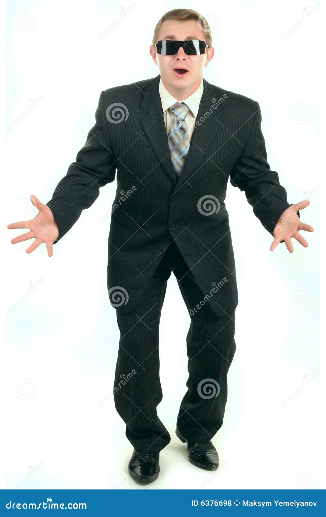 Man in suit. Funny person stock photo. Image of businessman - 6376698
