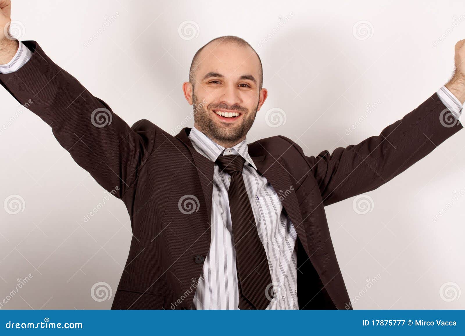 A man with suit is happy stock image. Image of winner - 17875777