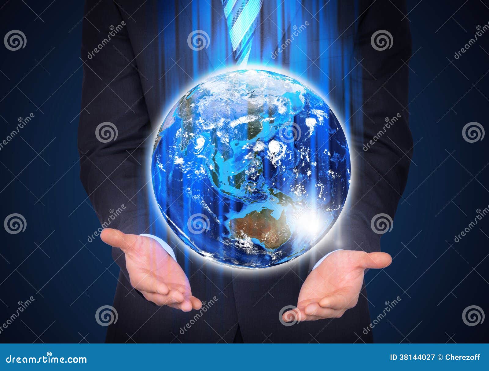 Man in Suit Holding a Earth in Hand Stock Image - Image of group ...