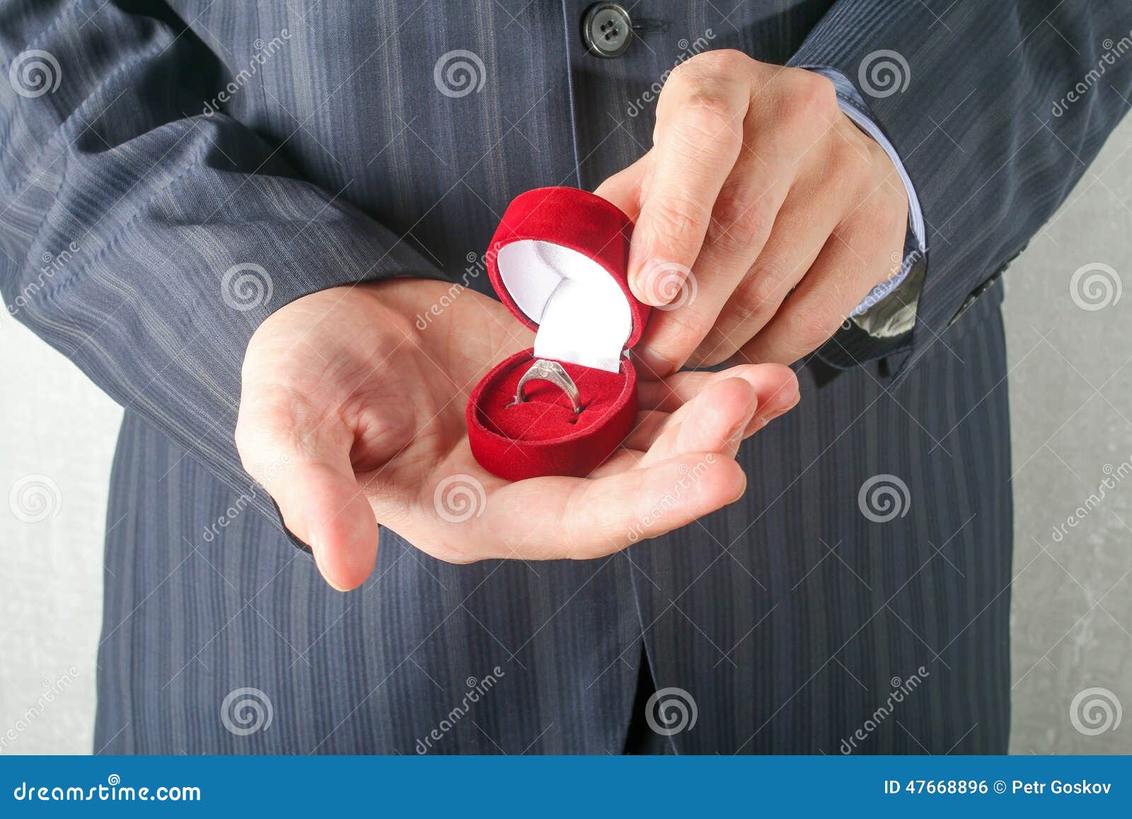 Man in Suit Holding Engagement Ring Stock Photo - Image of pretty ...