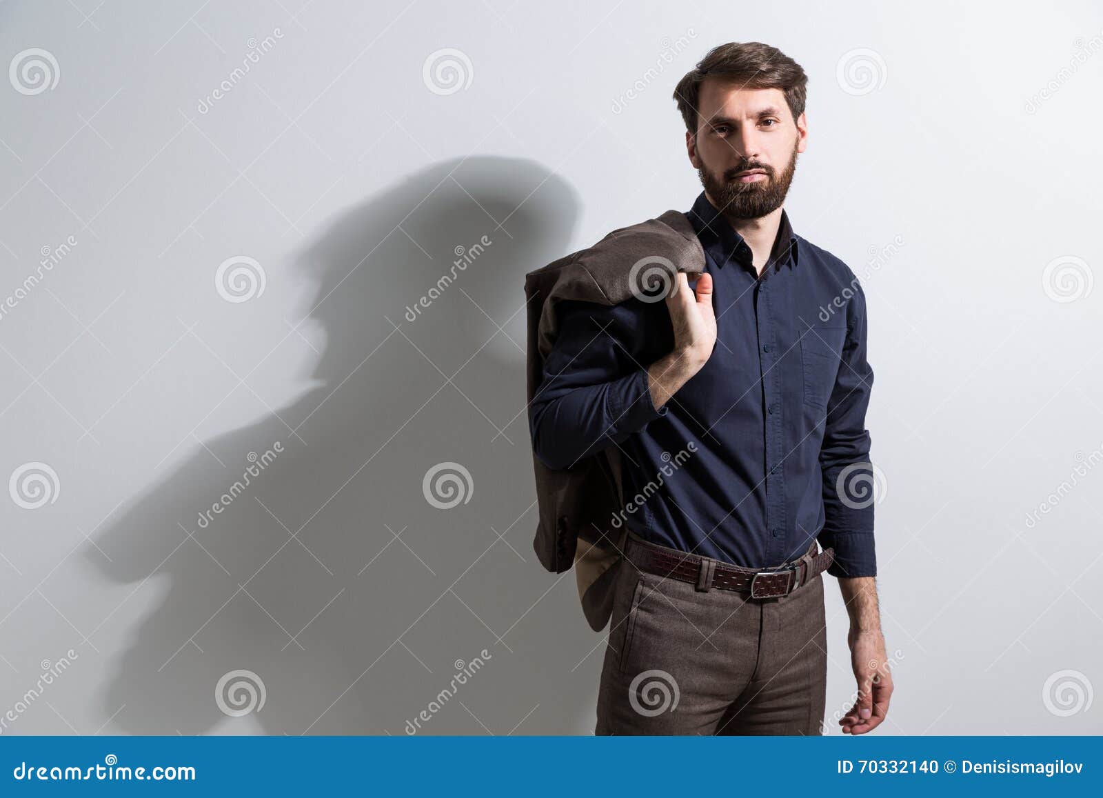 Man with suit jacket stock photo. Image of businessperson - 70332140