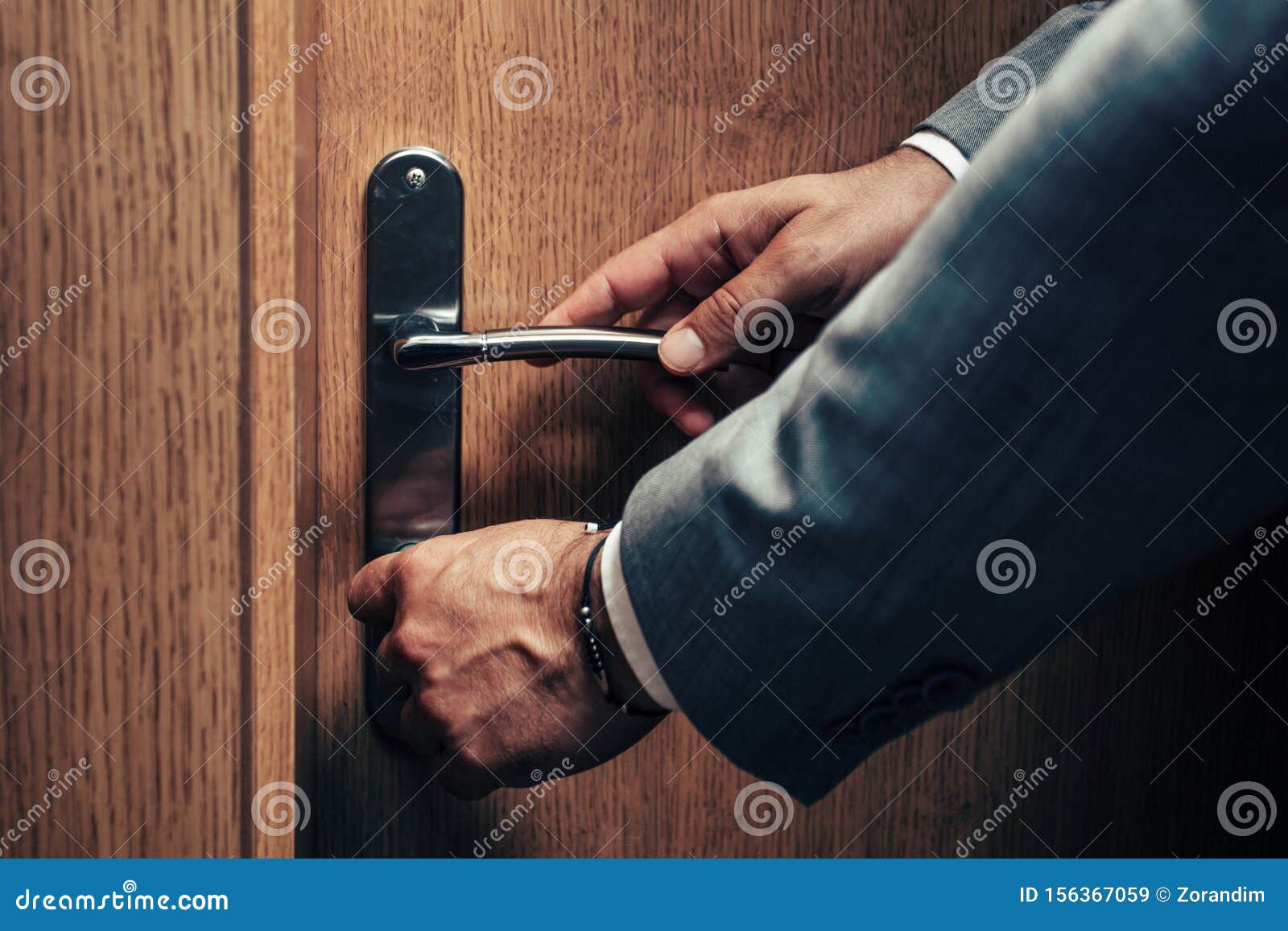 Man in a Suit Opens the Door To the Hotel Room. Stock Image - Image of ... Man in a Suit Opens the Door To the Hotel Room. Stock Image - Image of ...