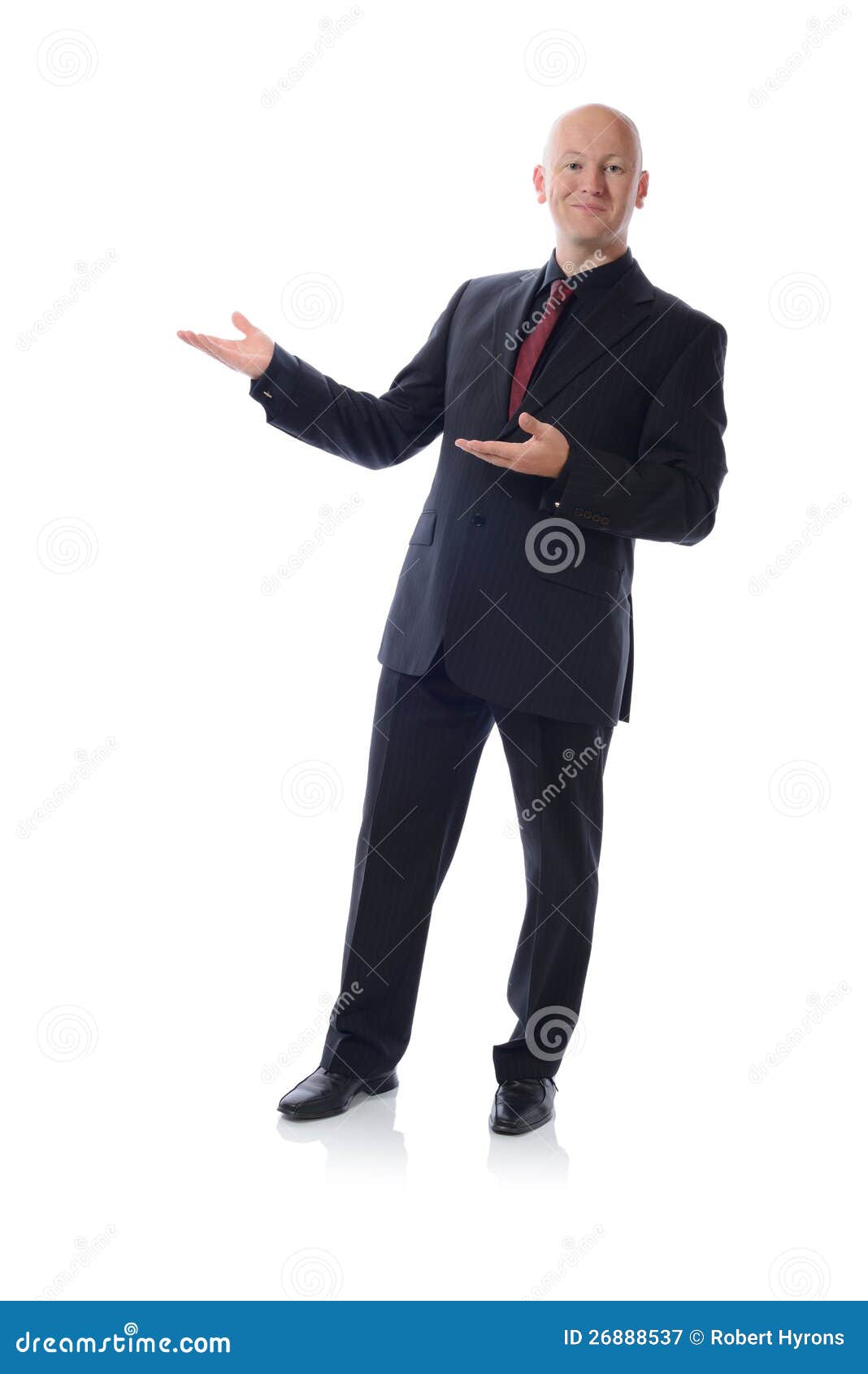 Man in suit presenting stock image. Image of demonstration - 26888537