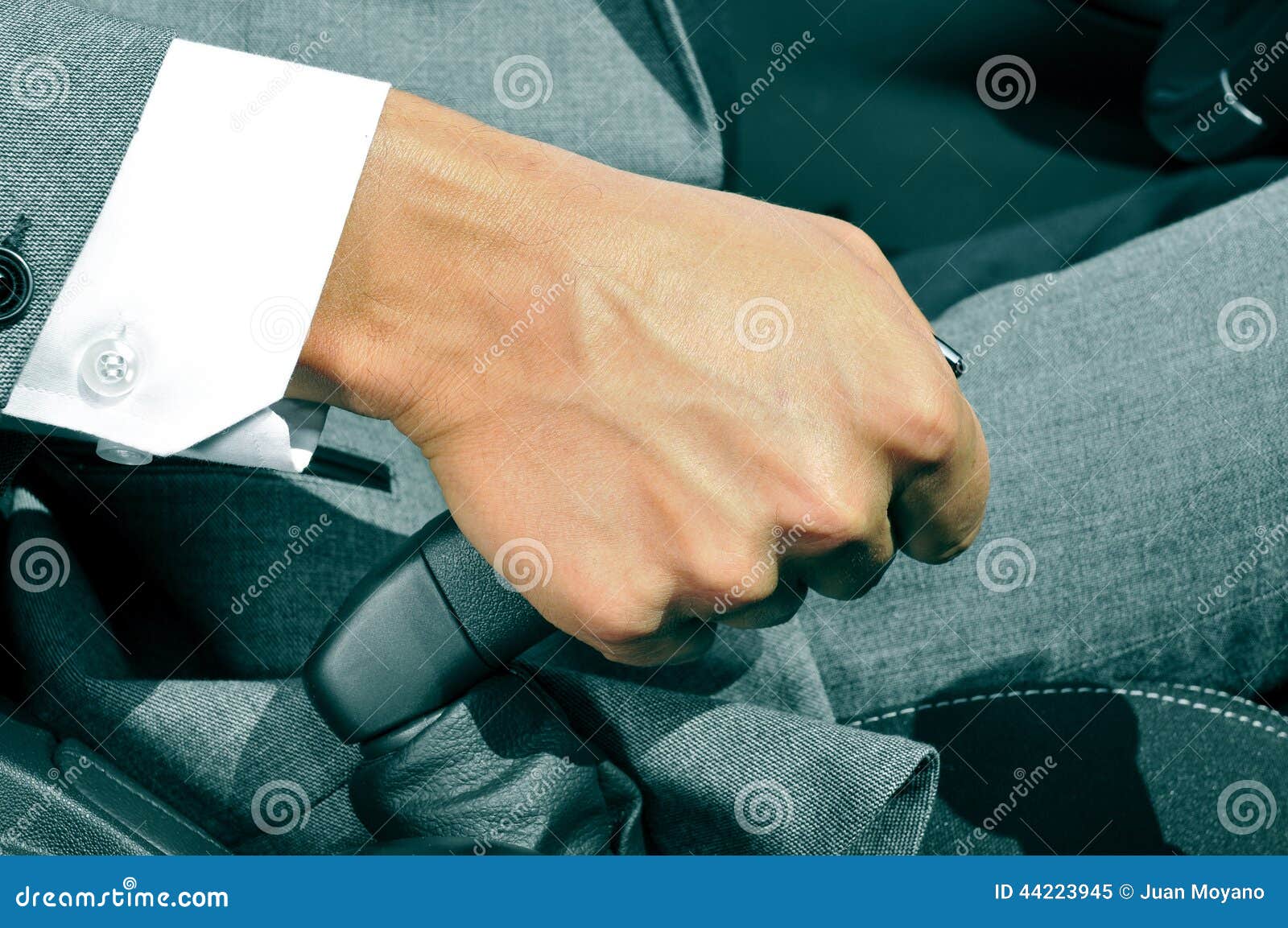 Hand Pulling The Car Handbrake Royalty-Free Stock Photography ...