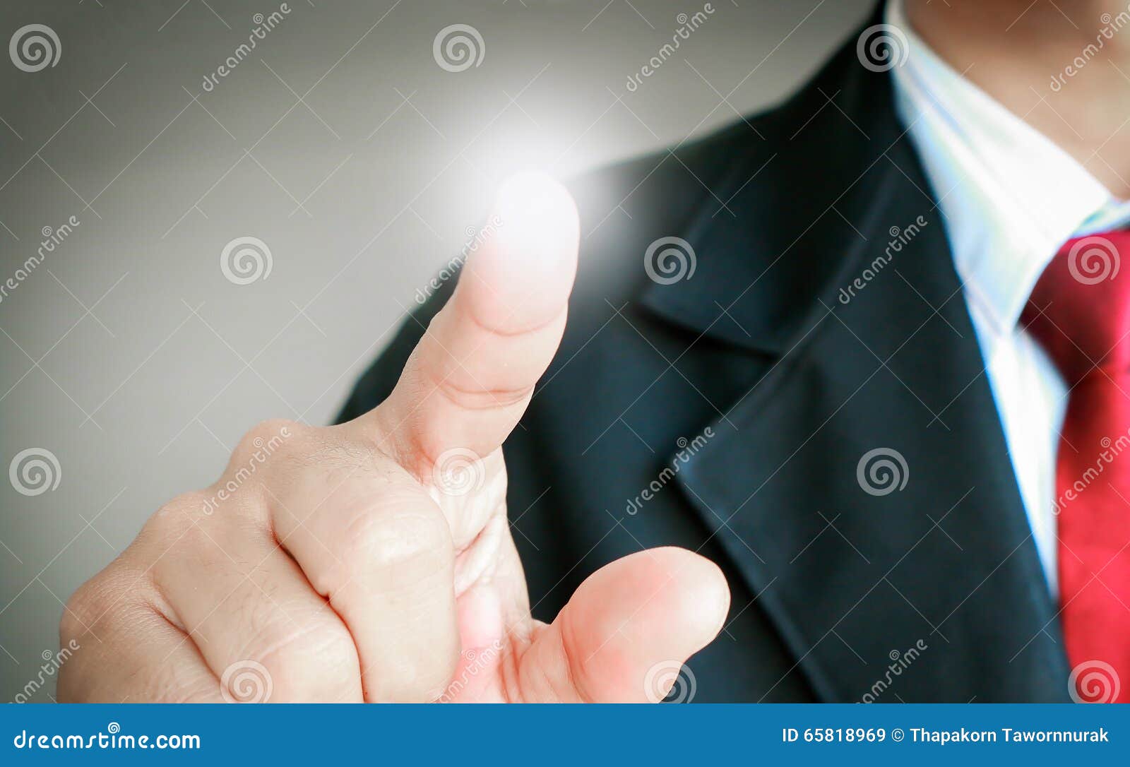 Man in Suit Showing Gesture Point Something Stock Image - Image of ...
