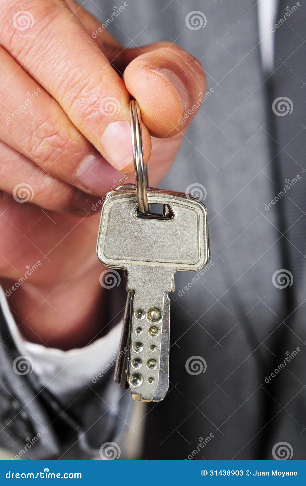 Man in Suit Showing a Key Ring Stock Image - Image of agency, house ...