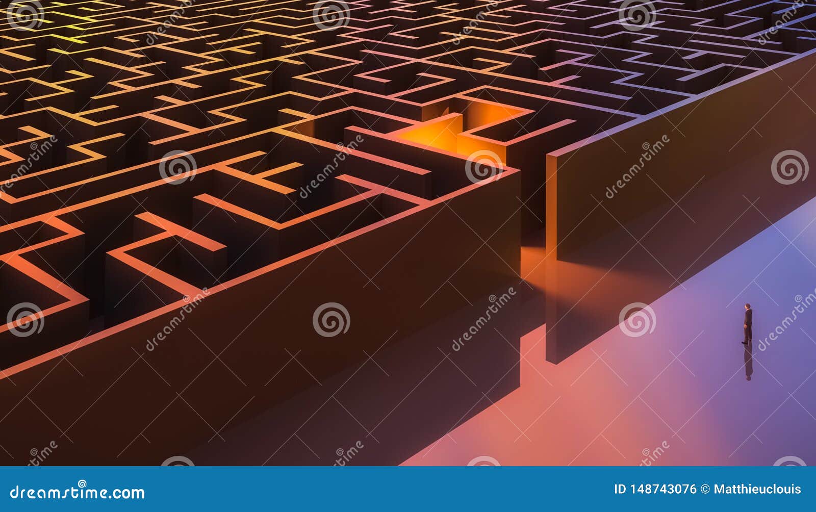 Maze Entrance. Find Right Way, Kids Labyrinth Game And Choice Mazes ...
