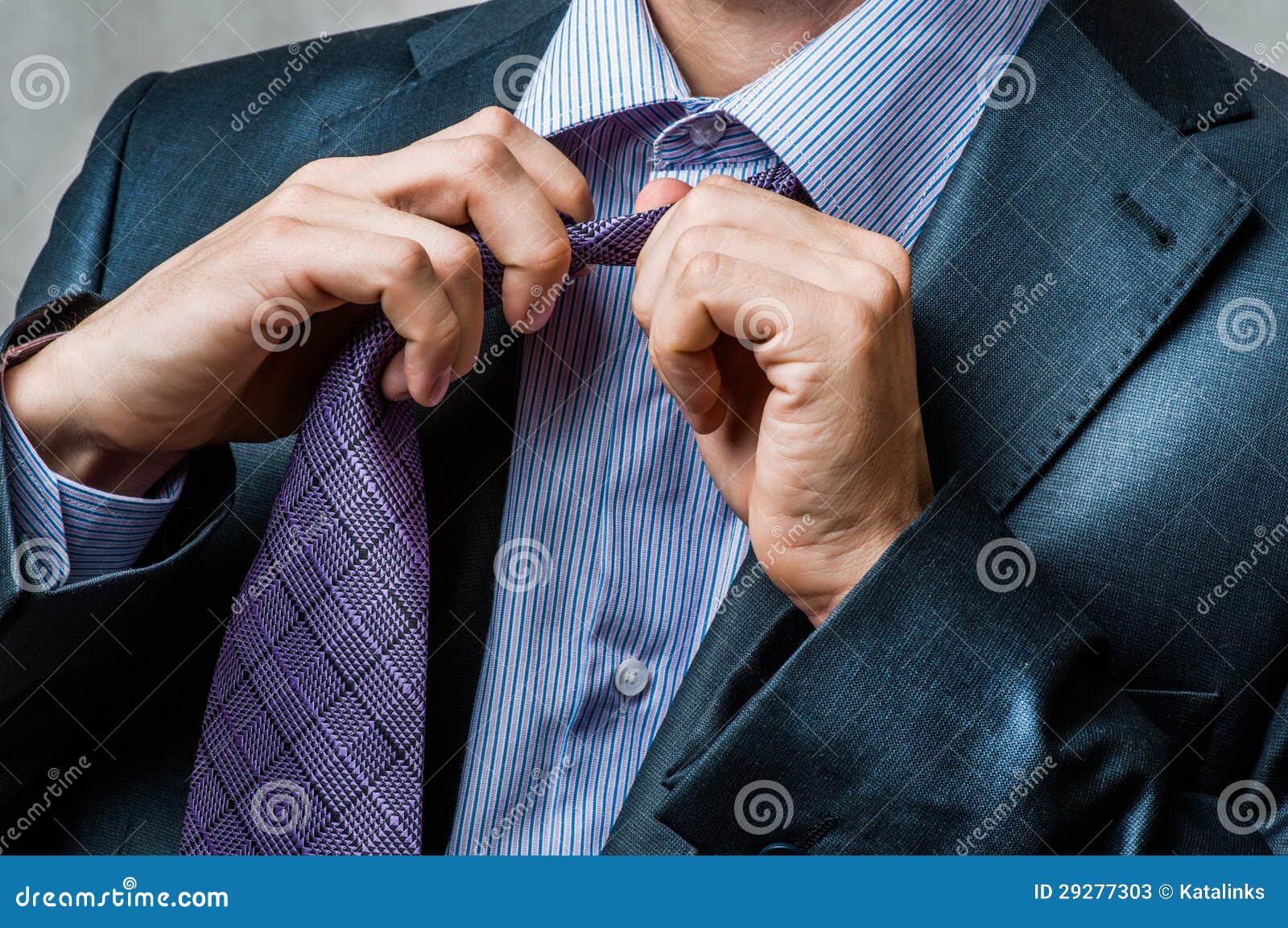 Man in Suit Untying His Neck Tie Stock Image - Image of necktie, male ...
