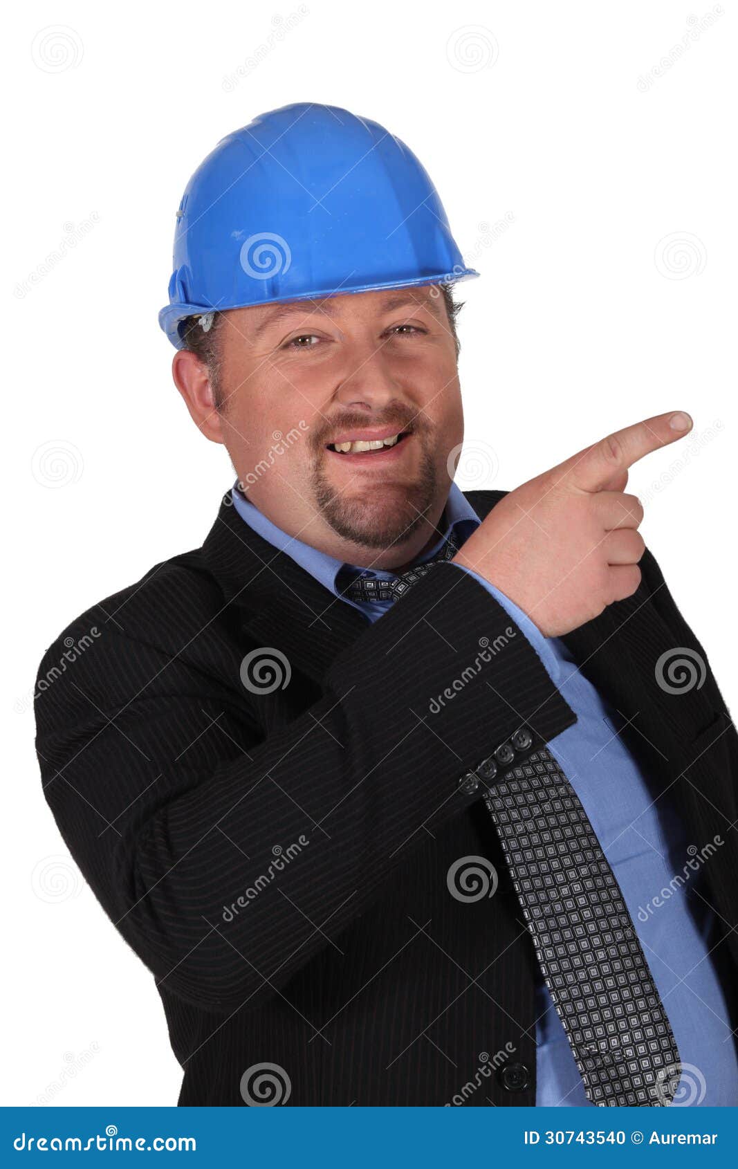 Man in Suit Wearing Hard Hat Stock Photo - Image of engineering ...