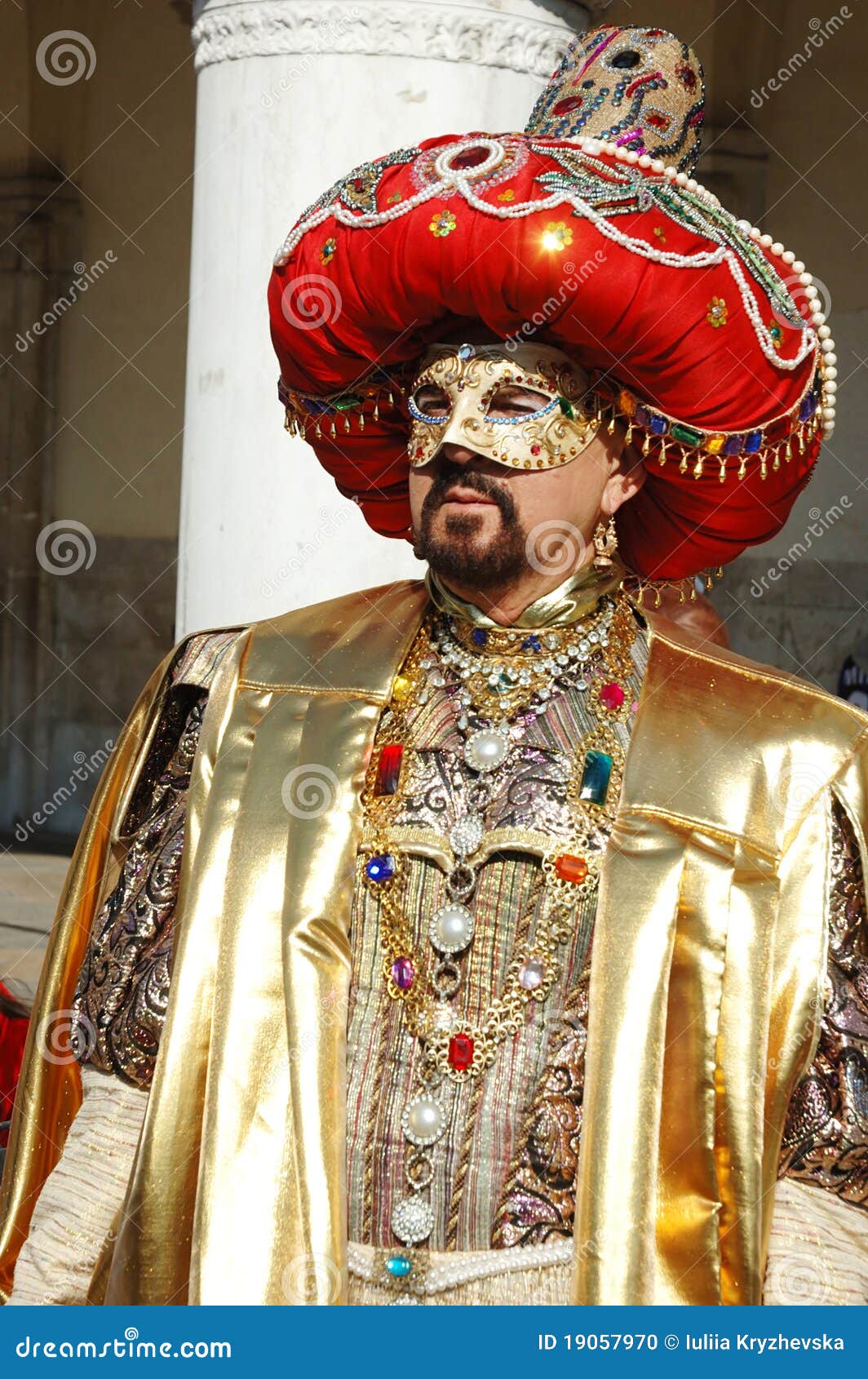Man in Sultan Costume at Venice Carnival 2011 Editorial Image - Image ...