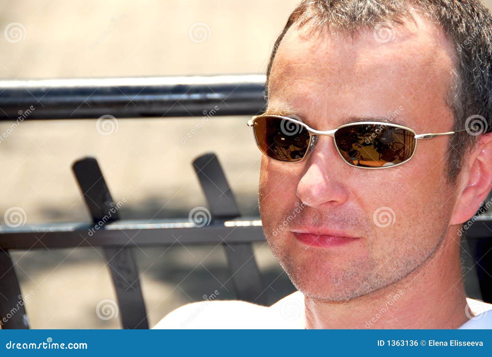 Man sunglasses stock photo. Image of attractive, stubbly - 1363136