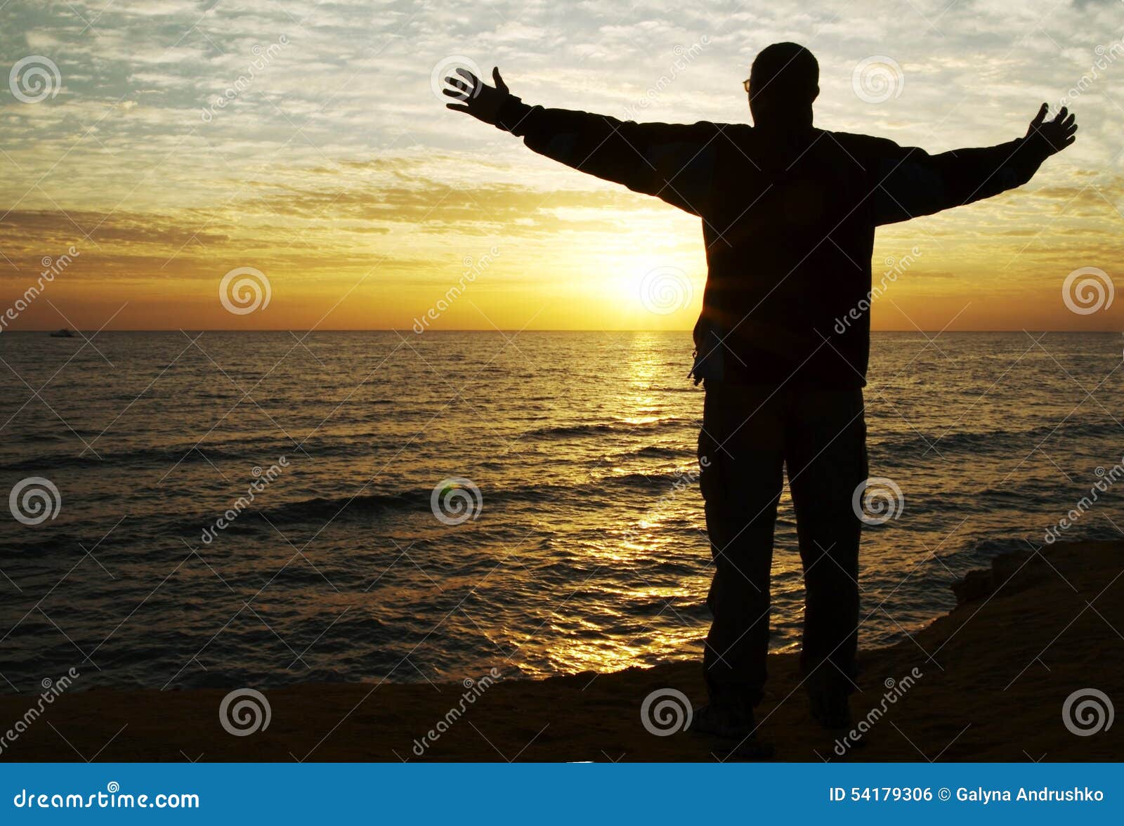 Man on sunset stock photo. Image of healt, outdoors, leader - 54179306