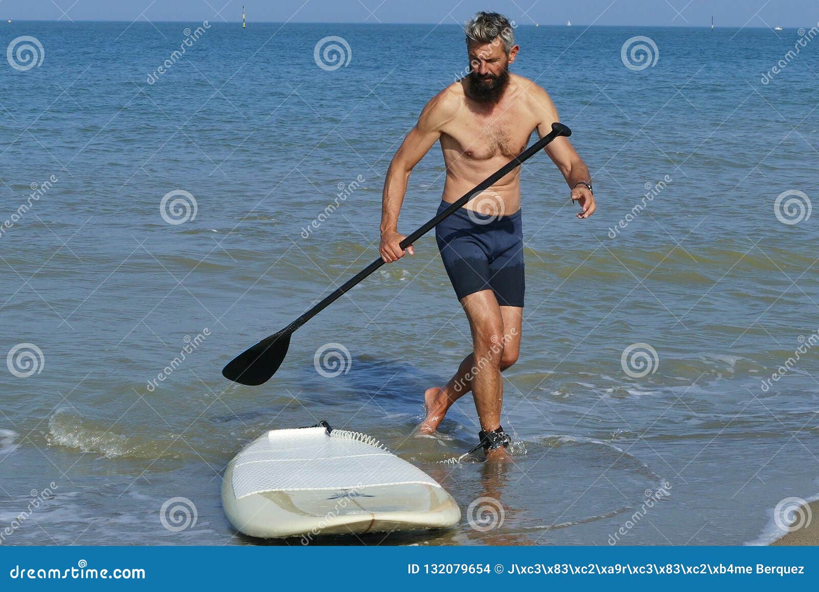 Man sup paddle board stock photo. Image of surf, board - 132079654