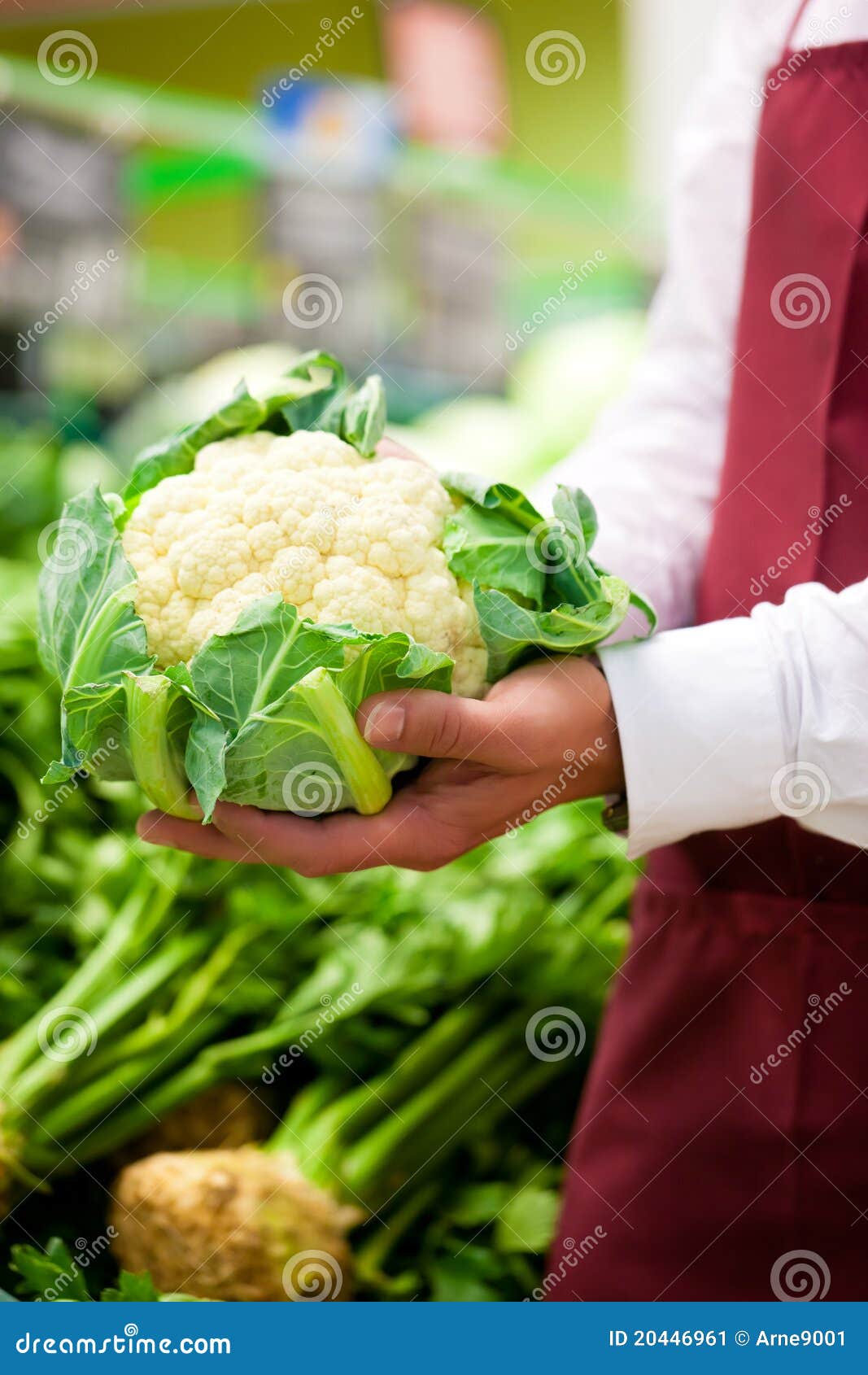 Man in Supermarket As Shop Assistant Stock Image - Image of display ...