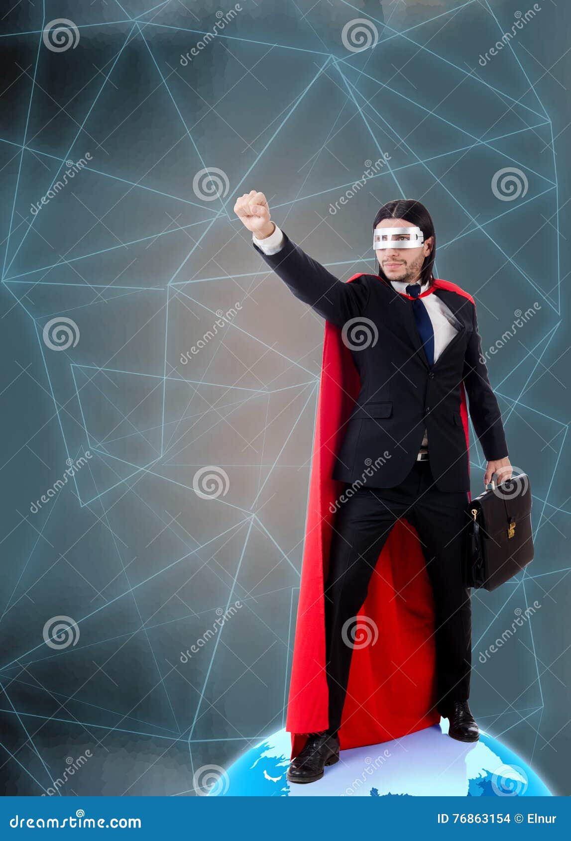The Man with Superpowers Ruling the World Stock Photo - Image of male ...
