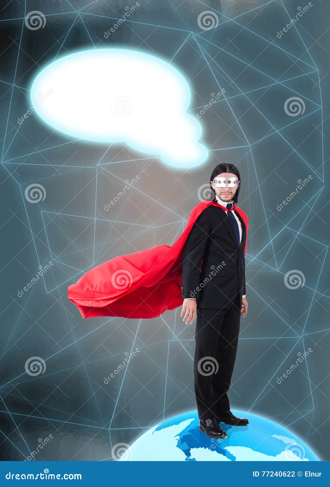 The Man with Superpowers Ruling the World Stock Photo - Image of ...