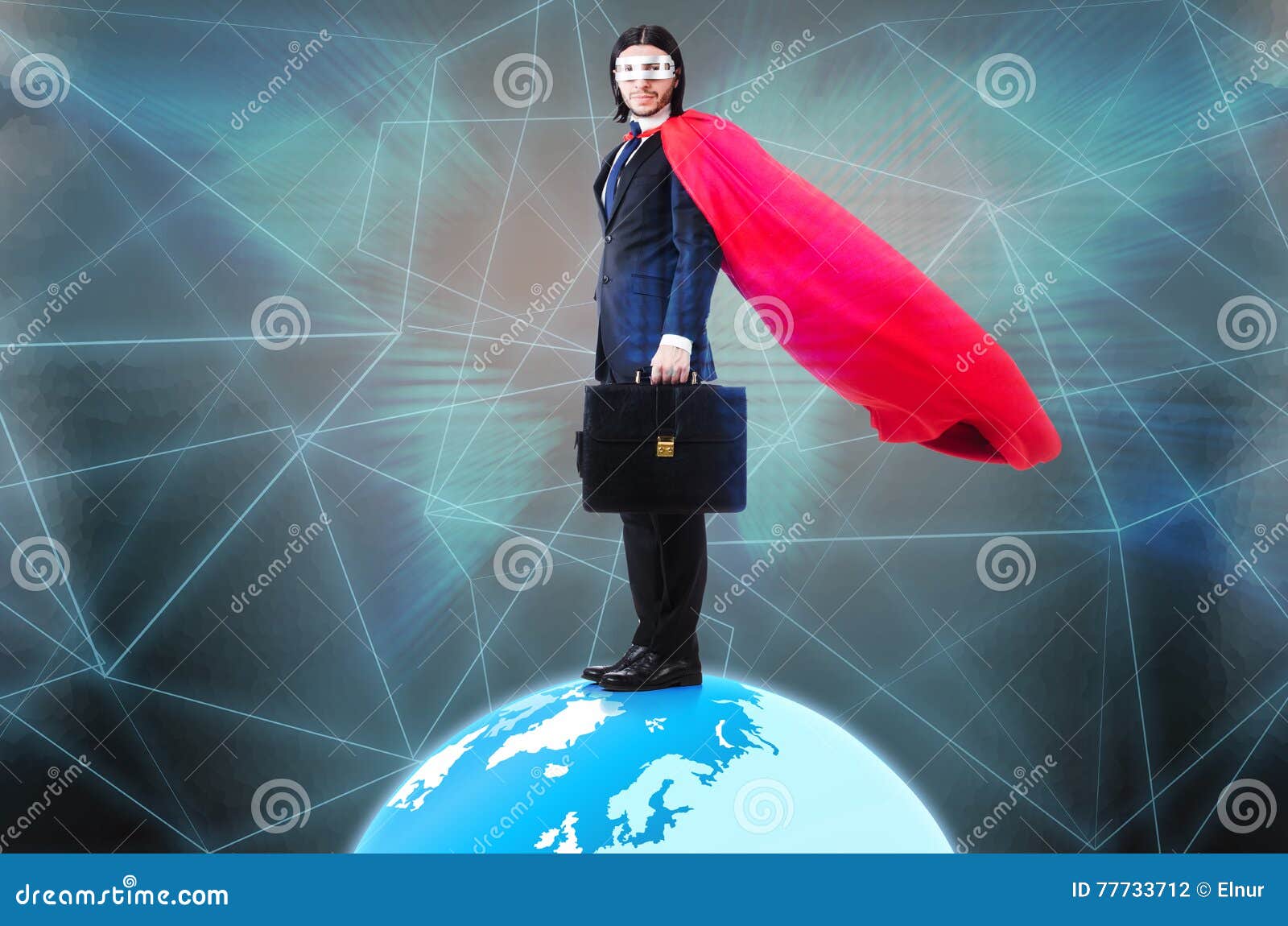 The Man with Superpowers Ruling the World Stock Photo - Image of ...