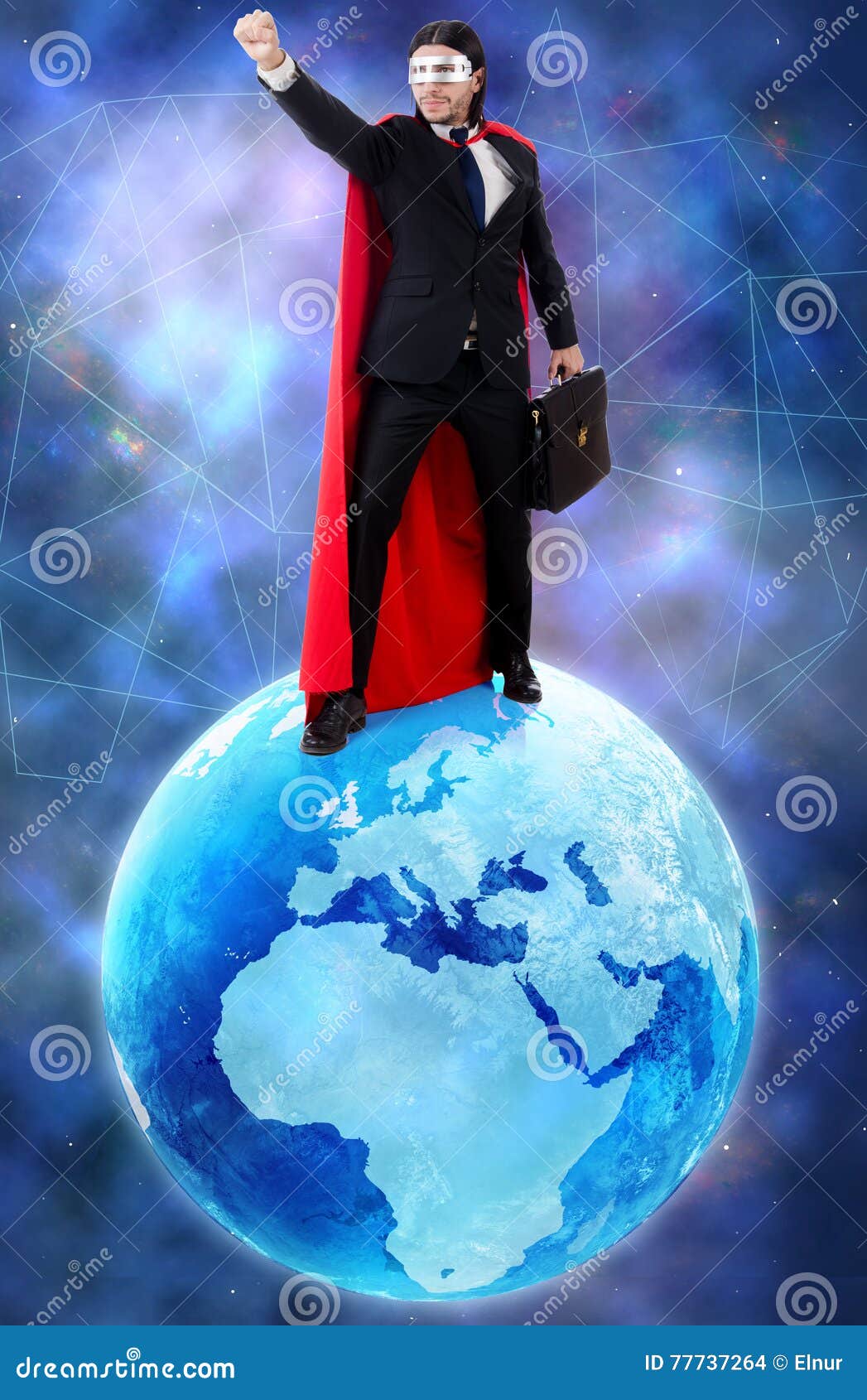 The Man with Superpowers Ruling the World Stock Photo - Image of idea ...