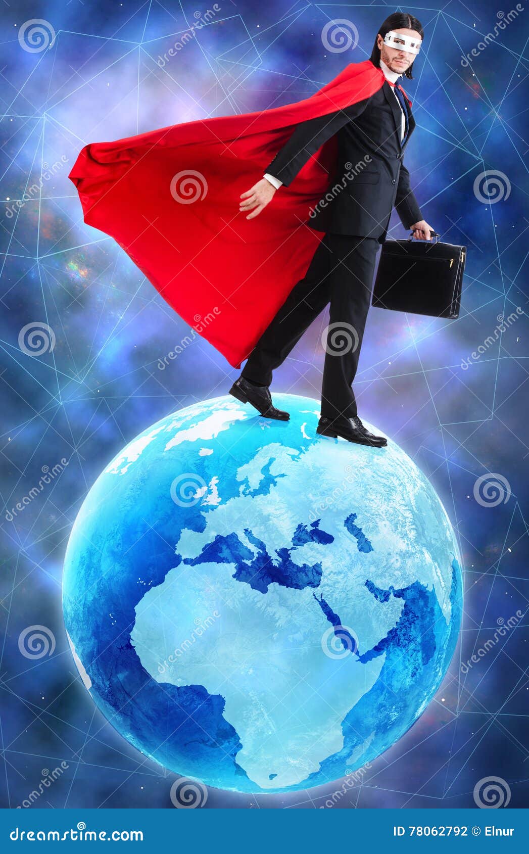 The Man with Superpowers Ruling the World Stock Photo - Image of idea ...
