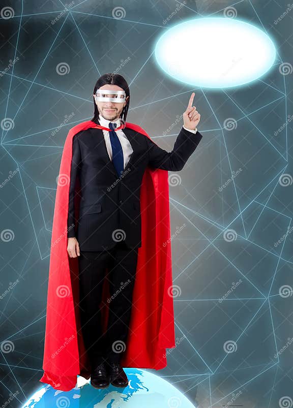 The Man with Superpowers Ruling the World Stock Photo - Image of ...