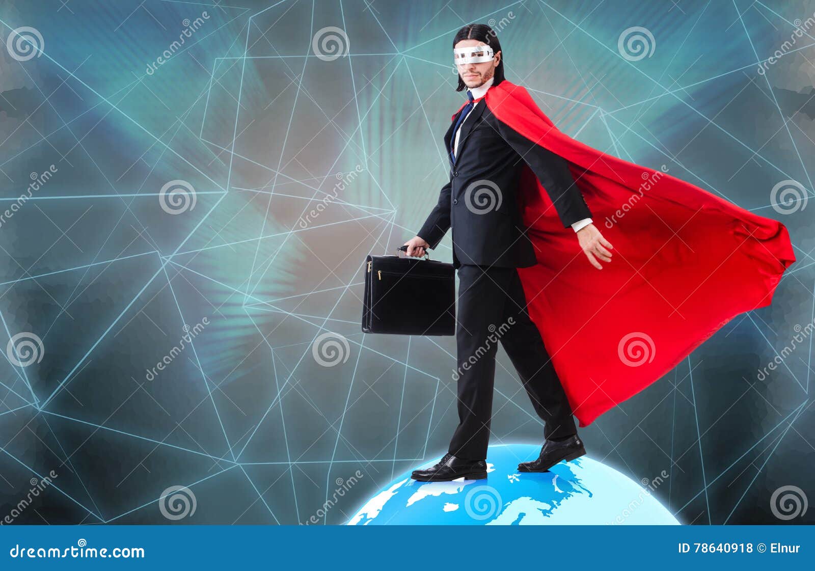 The Man with Superpowers Ruling the World Stock Photo - Image of ...